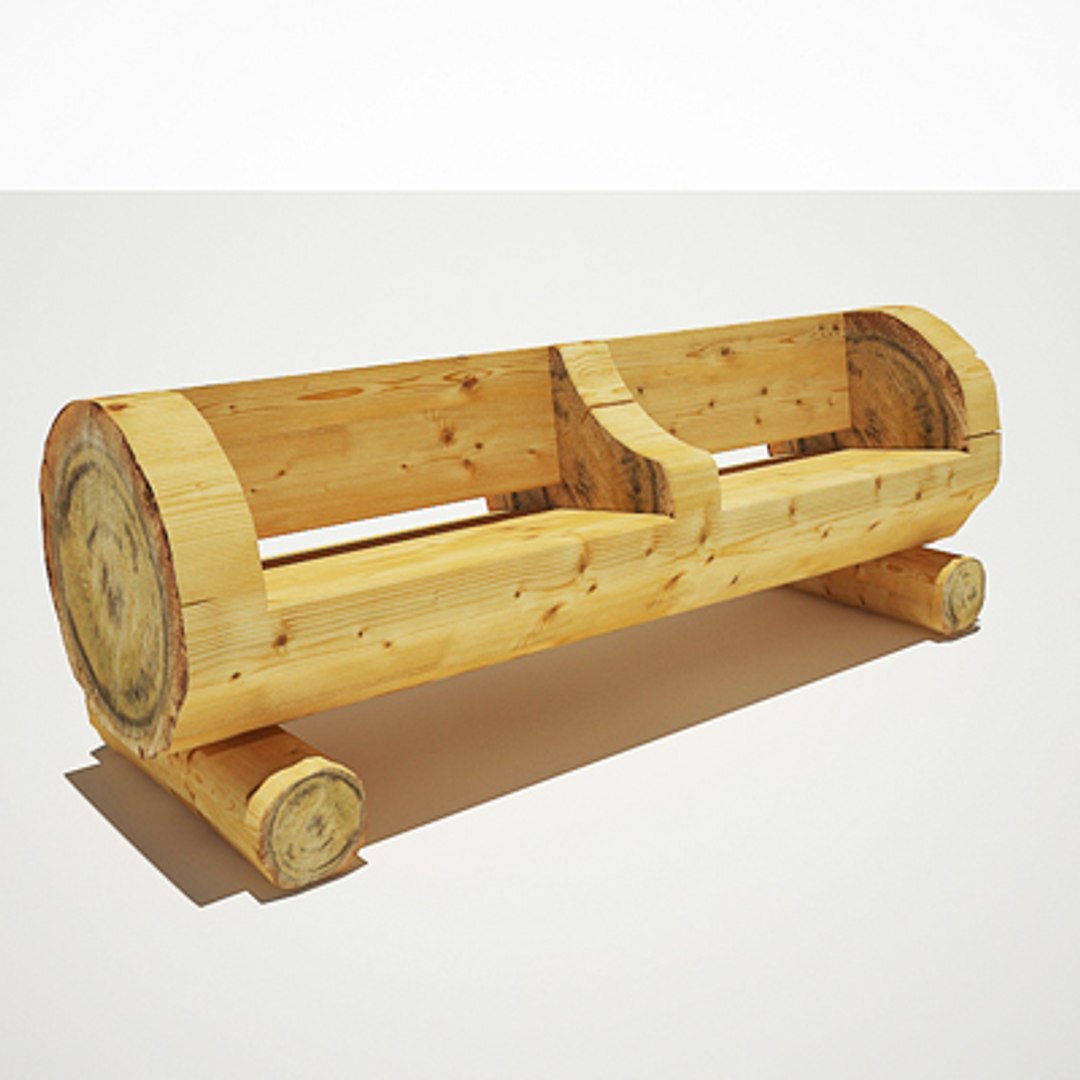 3d model village bench