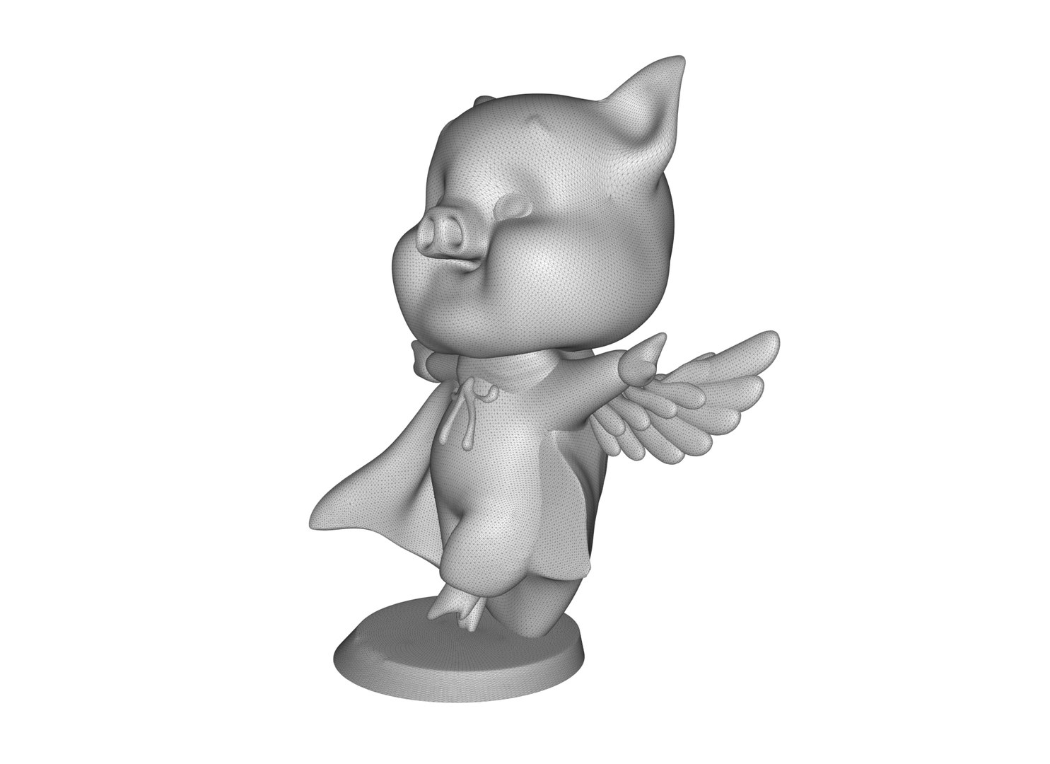 Winged Pig 3D Model - TurboSquid 2186560