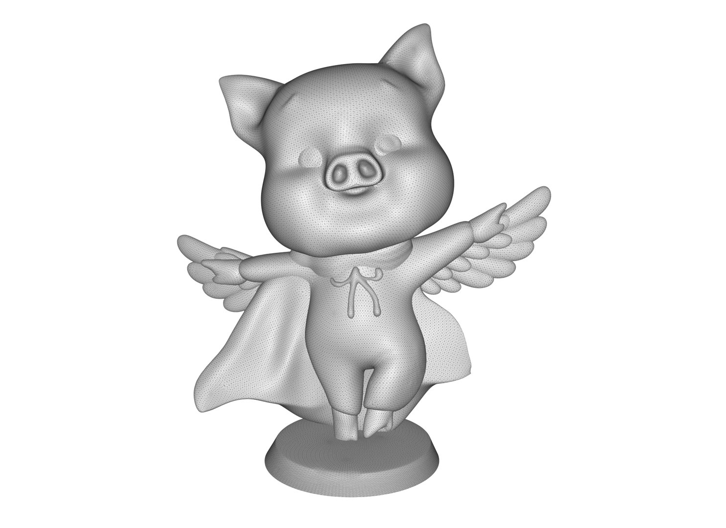 Winged Pig 3D Model - TurboSquid 2186560