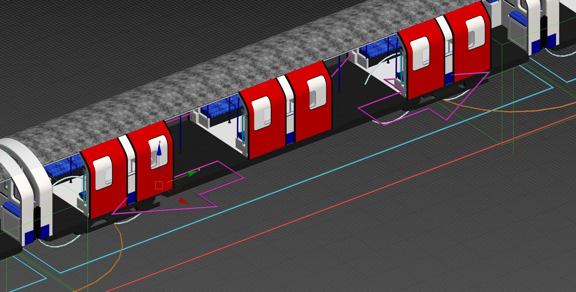 London Underground Train Metro Rigged - TurboSquid 2294140