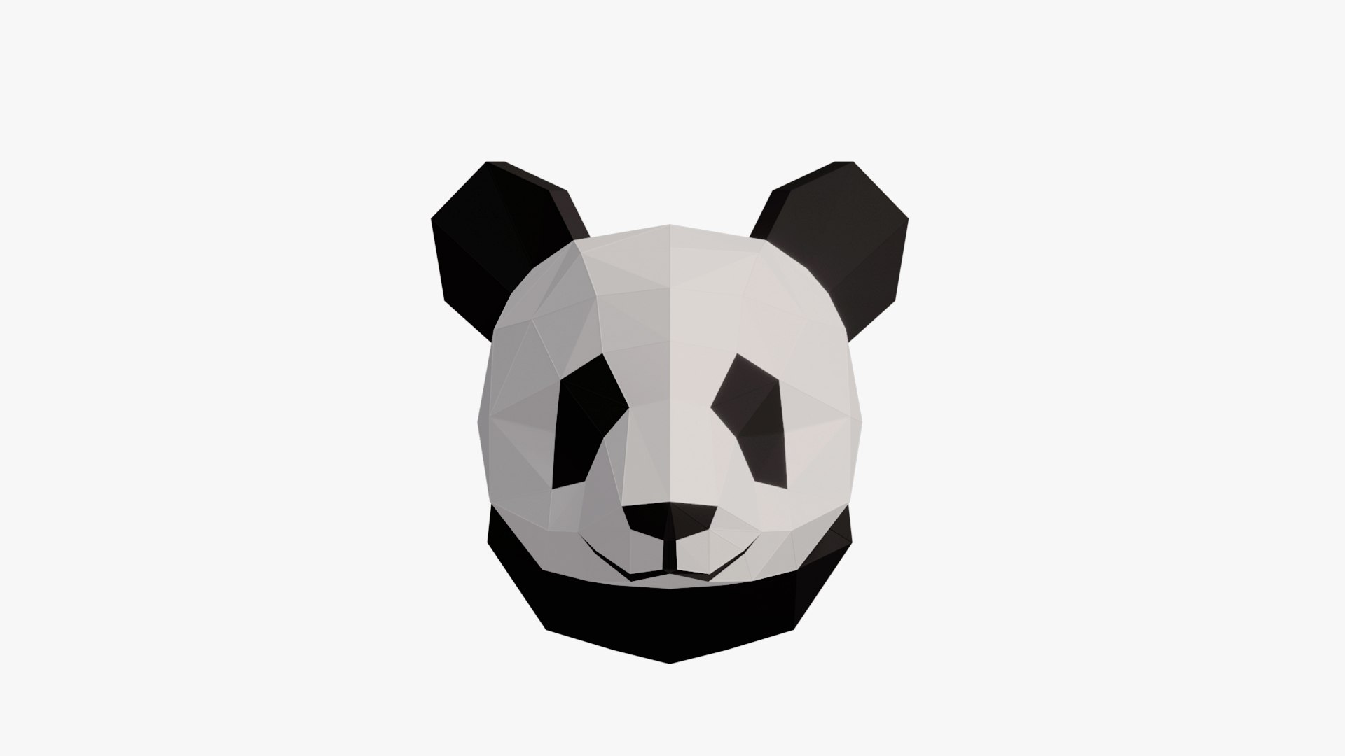 3D Paper Panda Head - TurboSquid 1941222