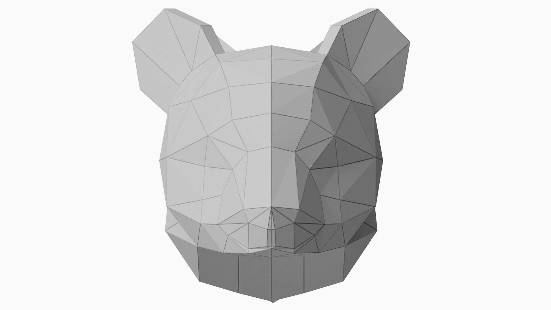 3D Paper Panda Head - TurboSquid 1941222