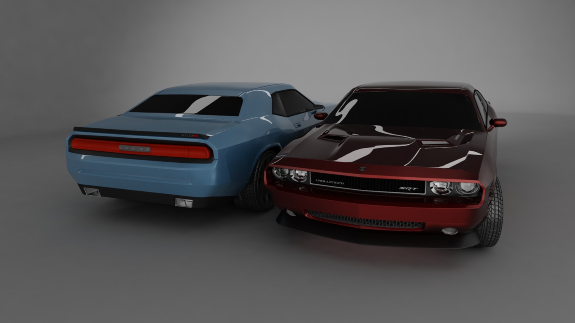 dodge challenger 3d model