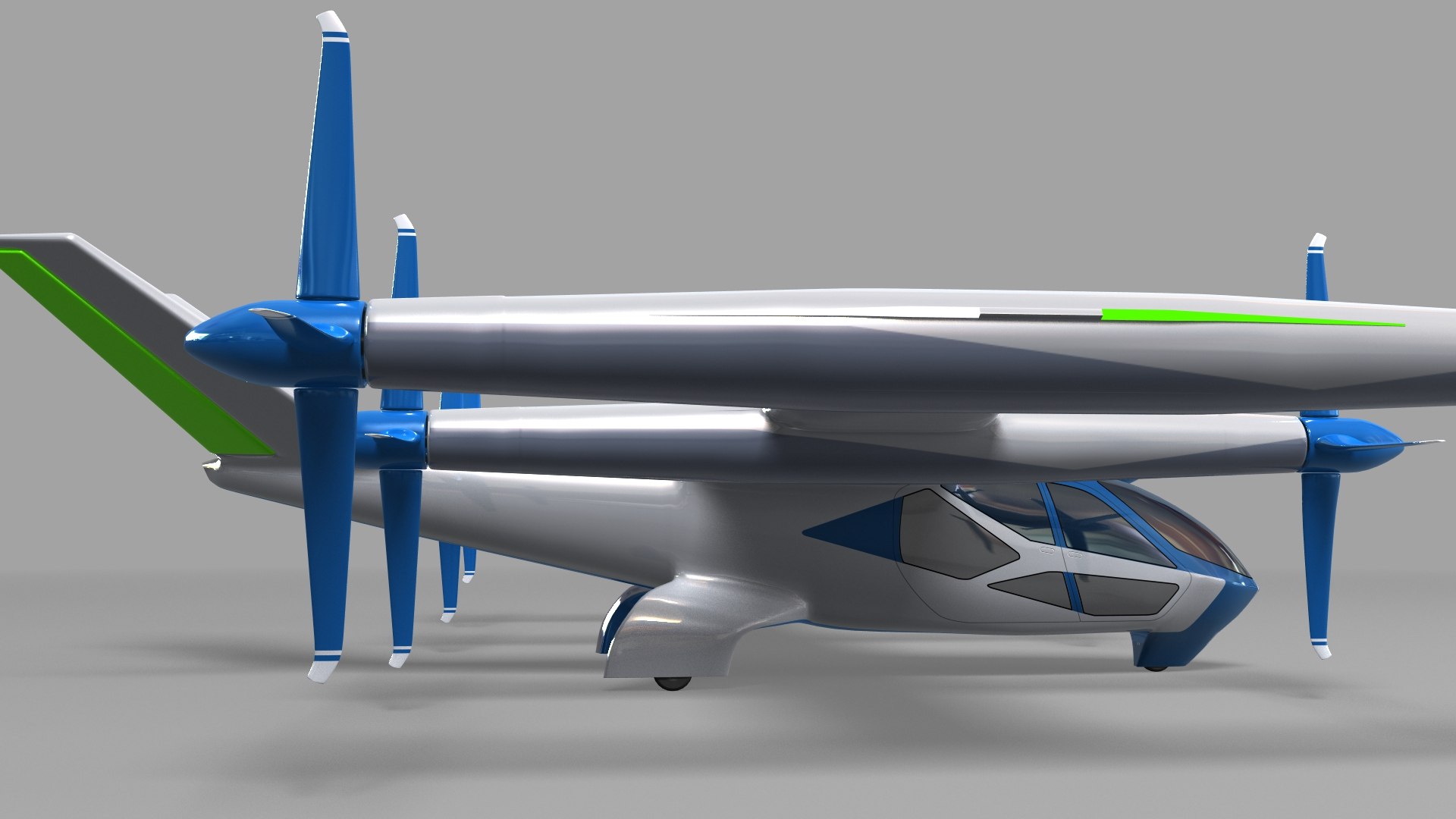 Hyundai S-A2 eVTOL air taxi 3D model - TurboSquid 2183219