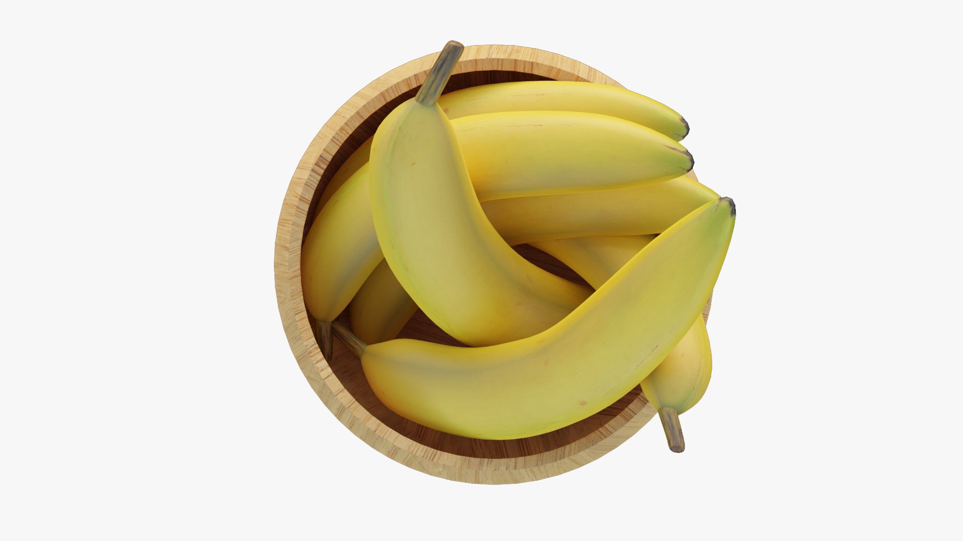 Banana Plate Model - TurboSquid 1631033