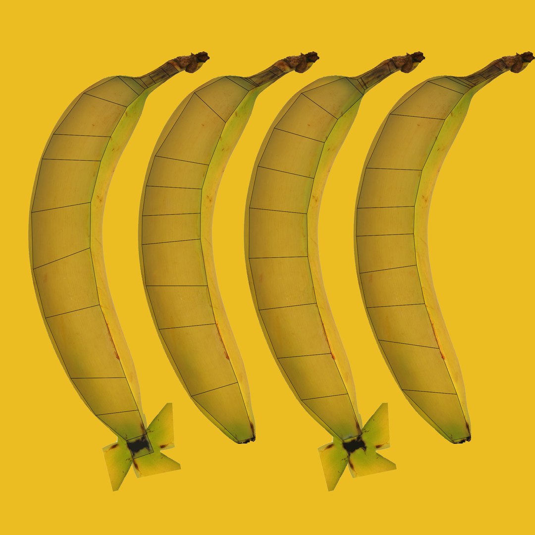 Banana Plate Model - TurboSquid 1631033