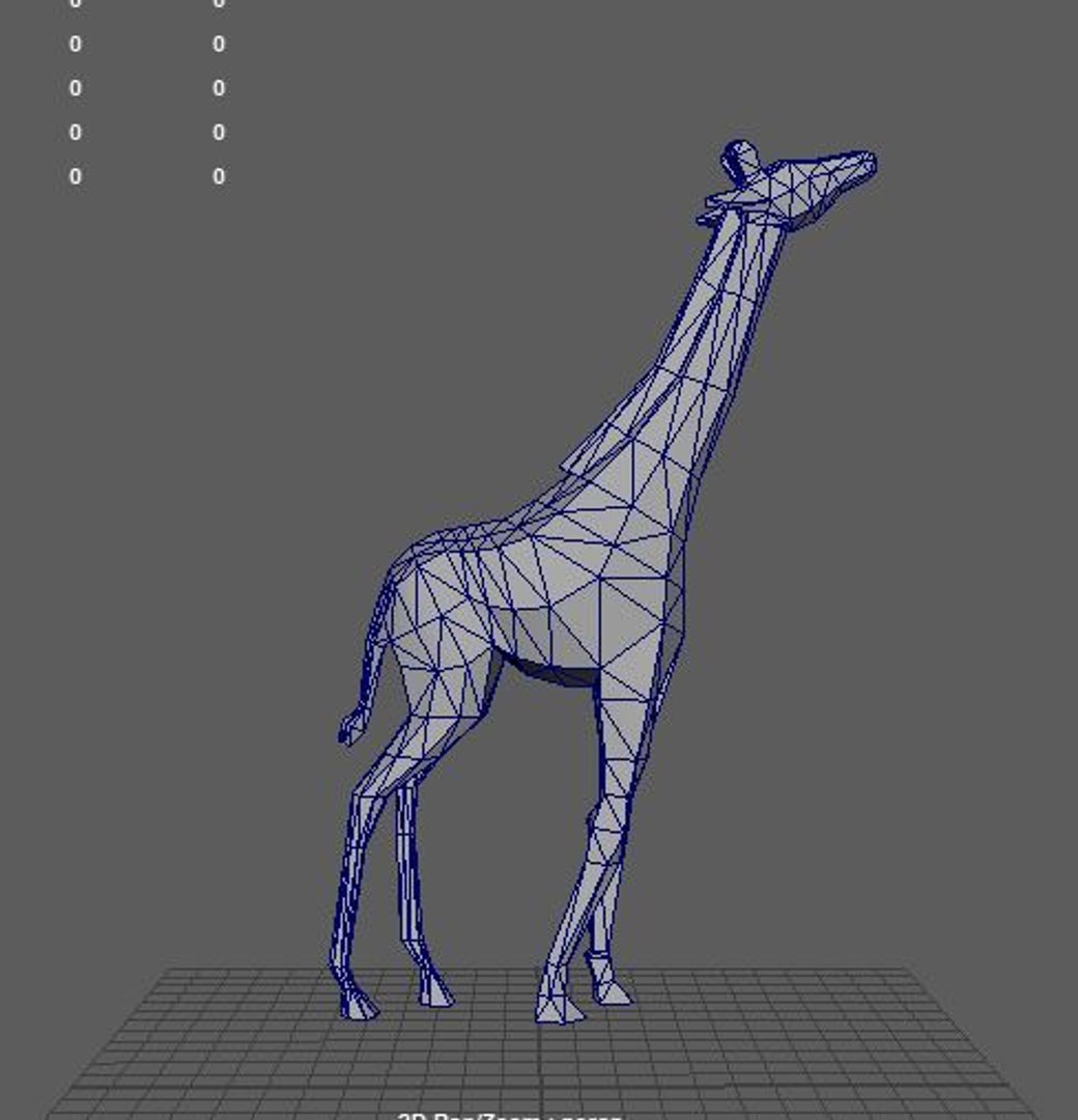 3D Giraffe Low-poly 3D Model - TurboSquid 2338892