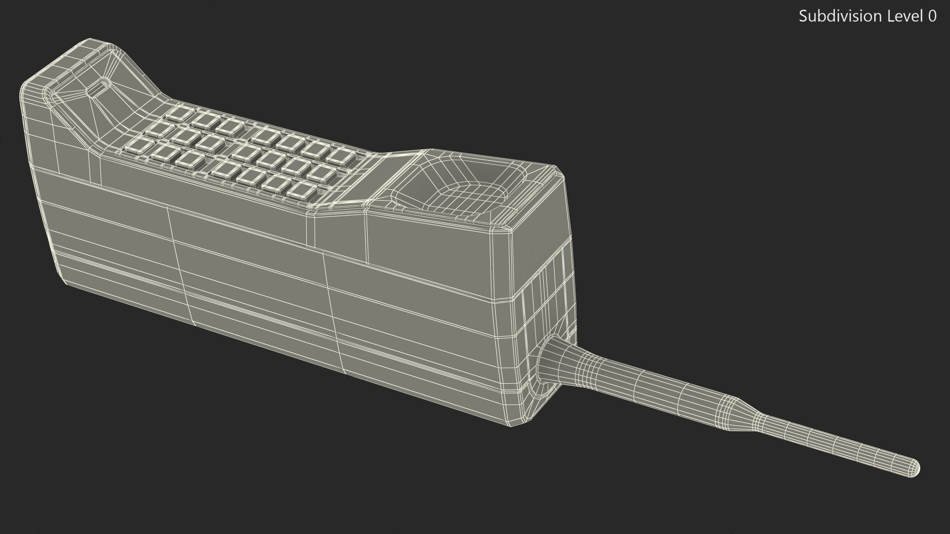 3D Vintage Analogue Cell Phone model - TurboSquid 1794524