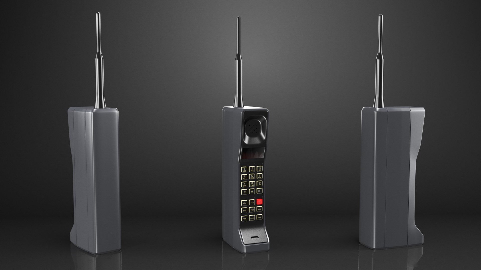 3D Vintage Analogue Cell Phone model - TurboSquid 1794524