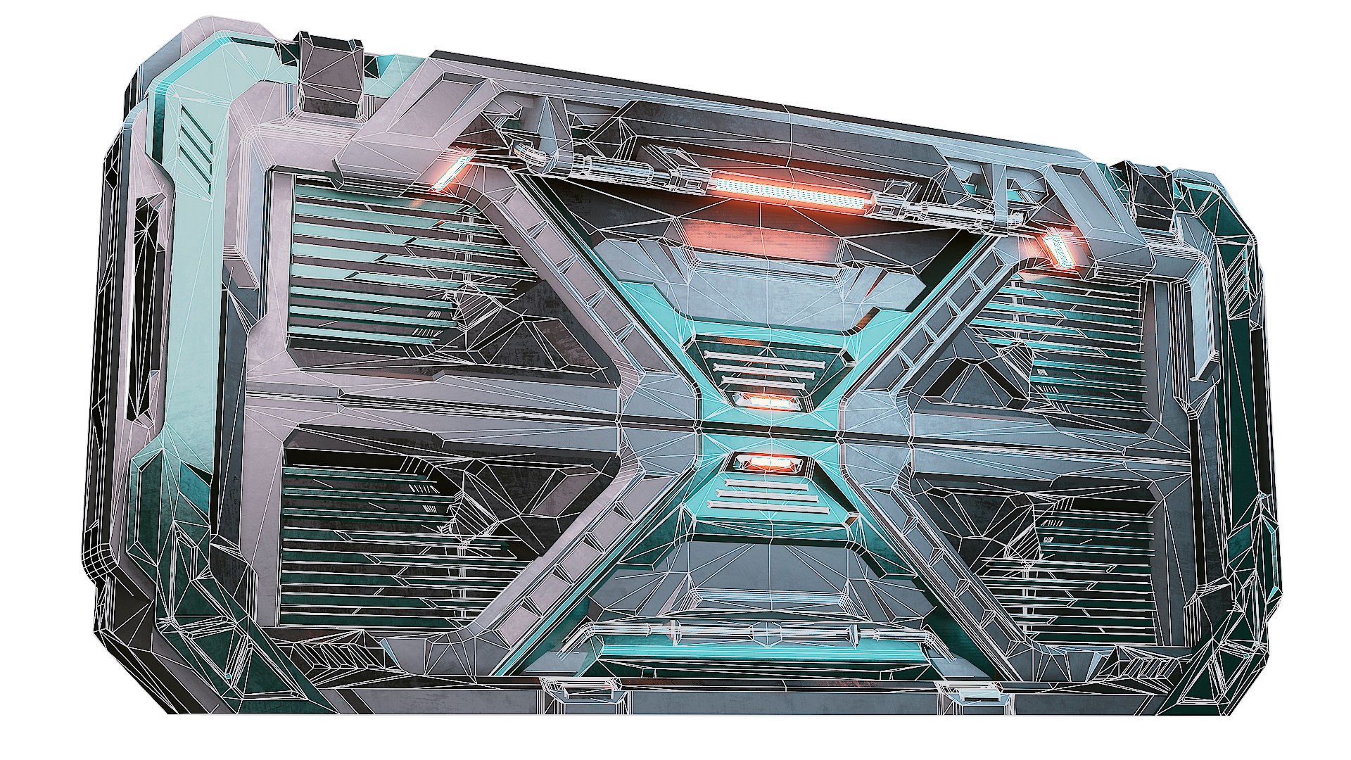 Sci-fi Door Draft 3D - TurboSquid 2194546