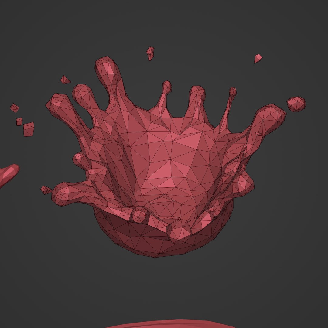 3d Splash Paint Model