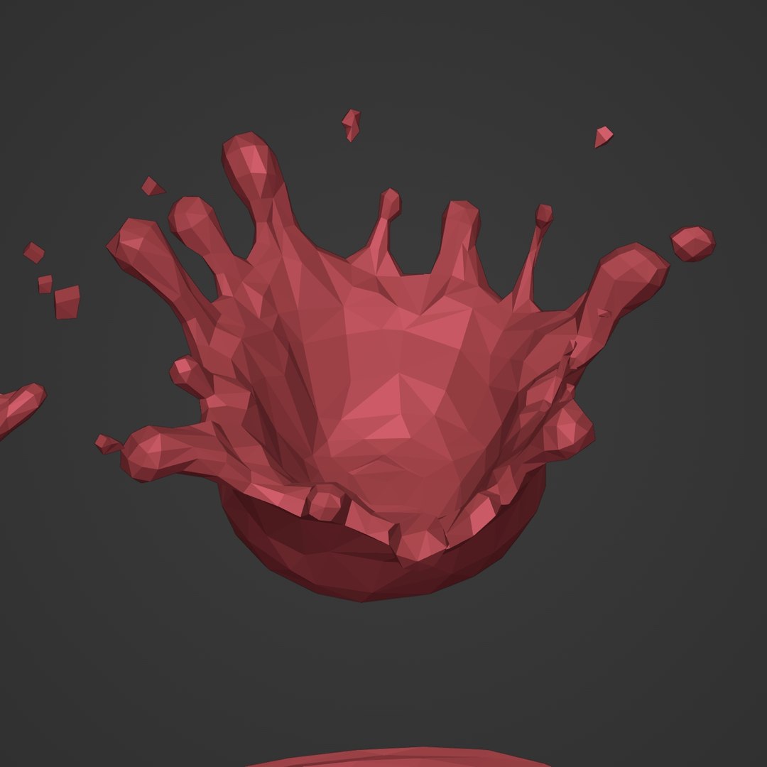 3d Splash Paint Model