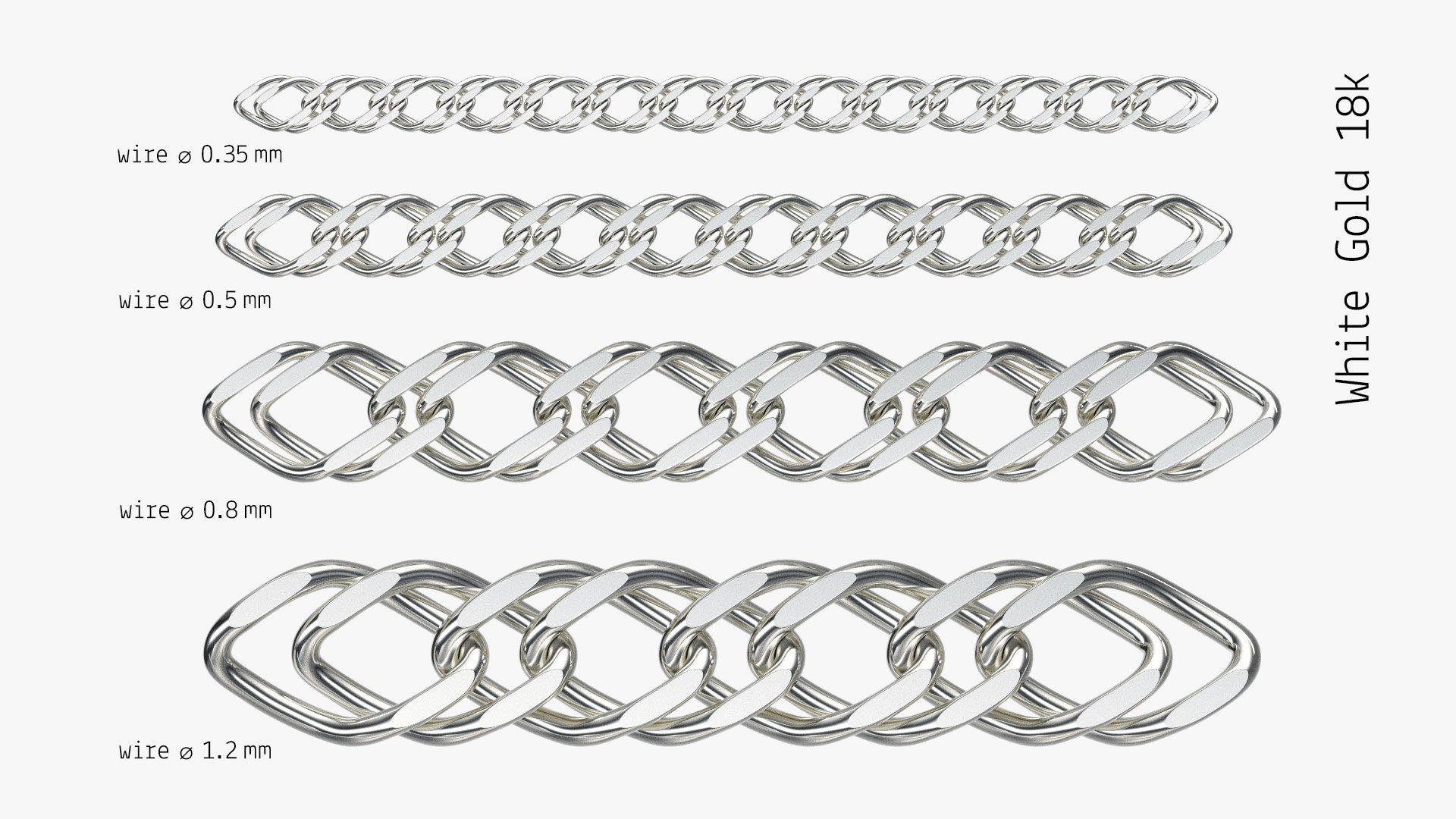 Chain Double Rombo 3D Model - TurboSquid 1649498