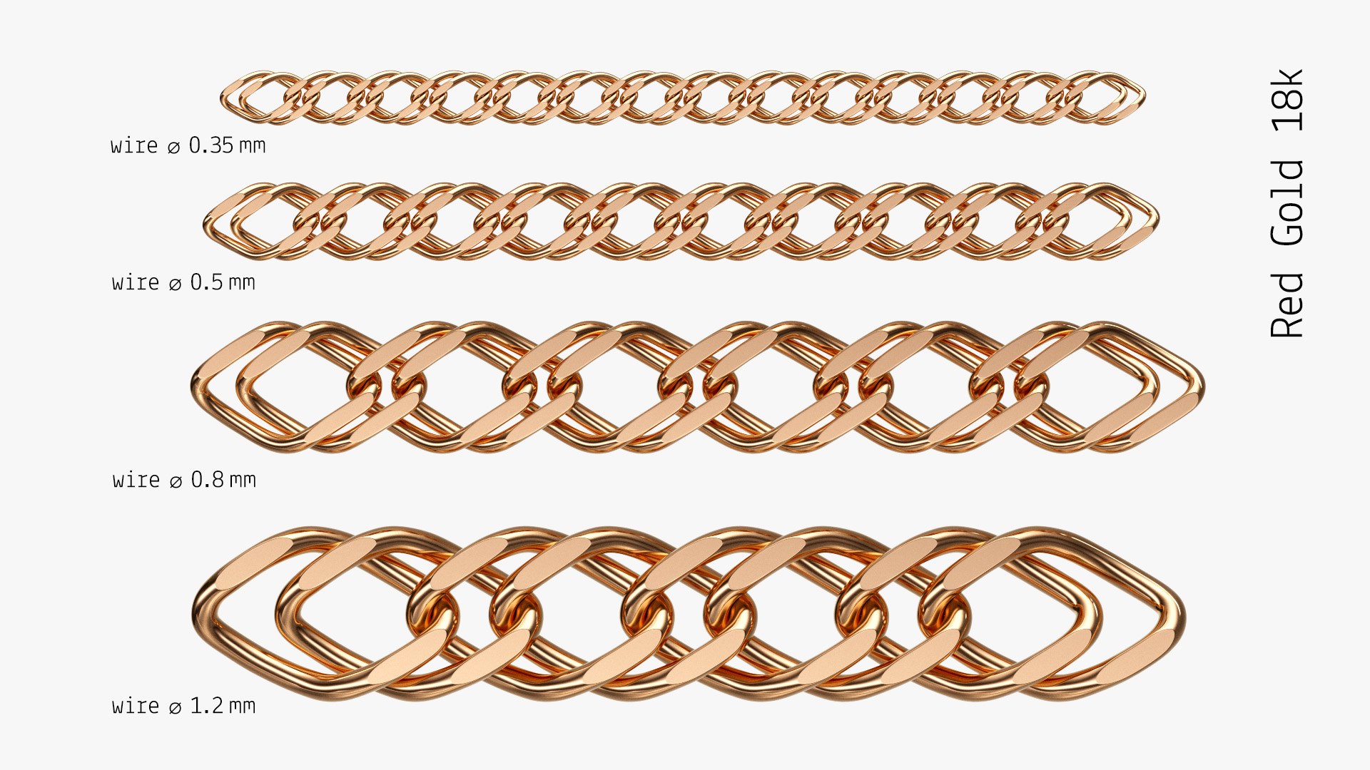 Chain Double Rombo 3D Model - TurboSquid 1649498