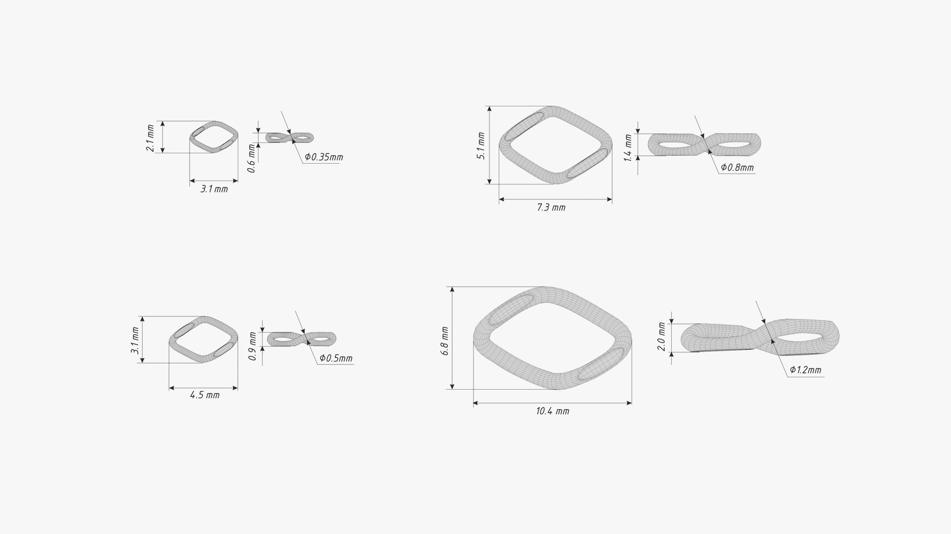 Chain Double Rombo 3D Model - TurboSquid 1649498