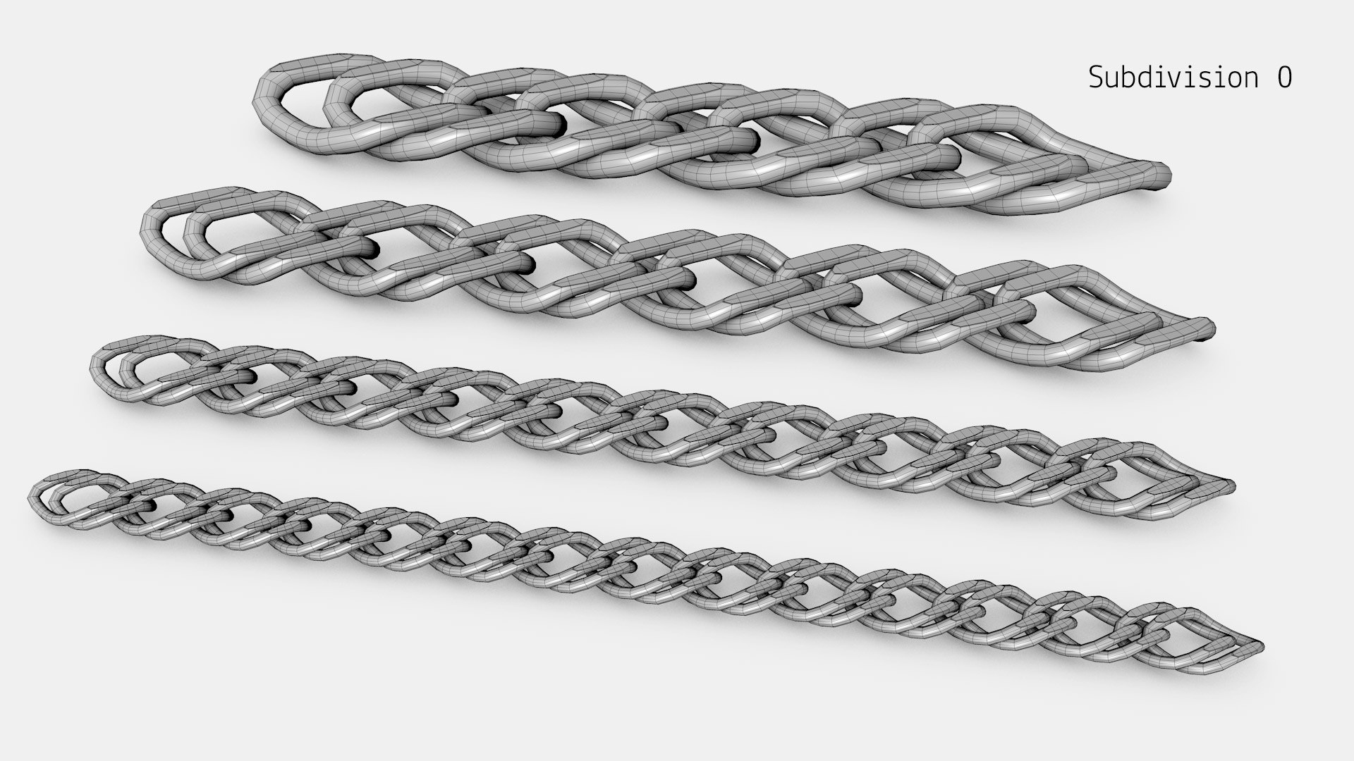 Chain Double Rombo 3D Model - TurboSquid 1649498