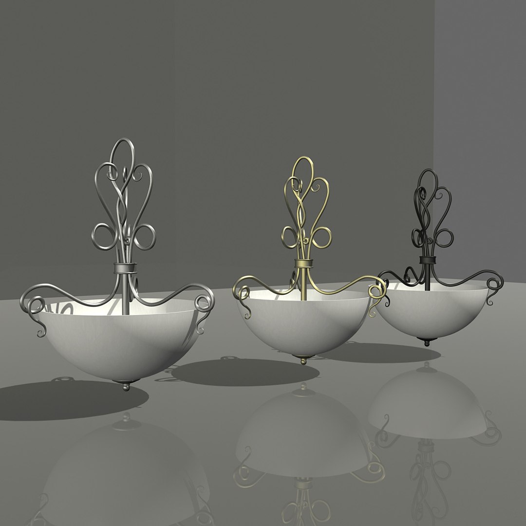 3ds Max Interior Hanging Light 002