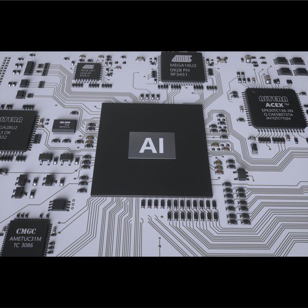 Electronic chip circuit board 3D model - TurboSquid 1993503