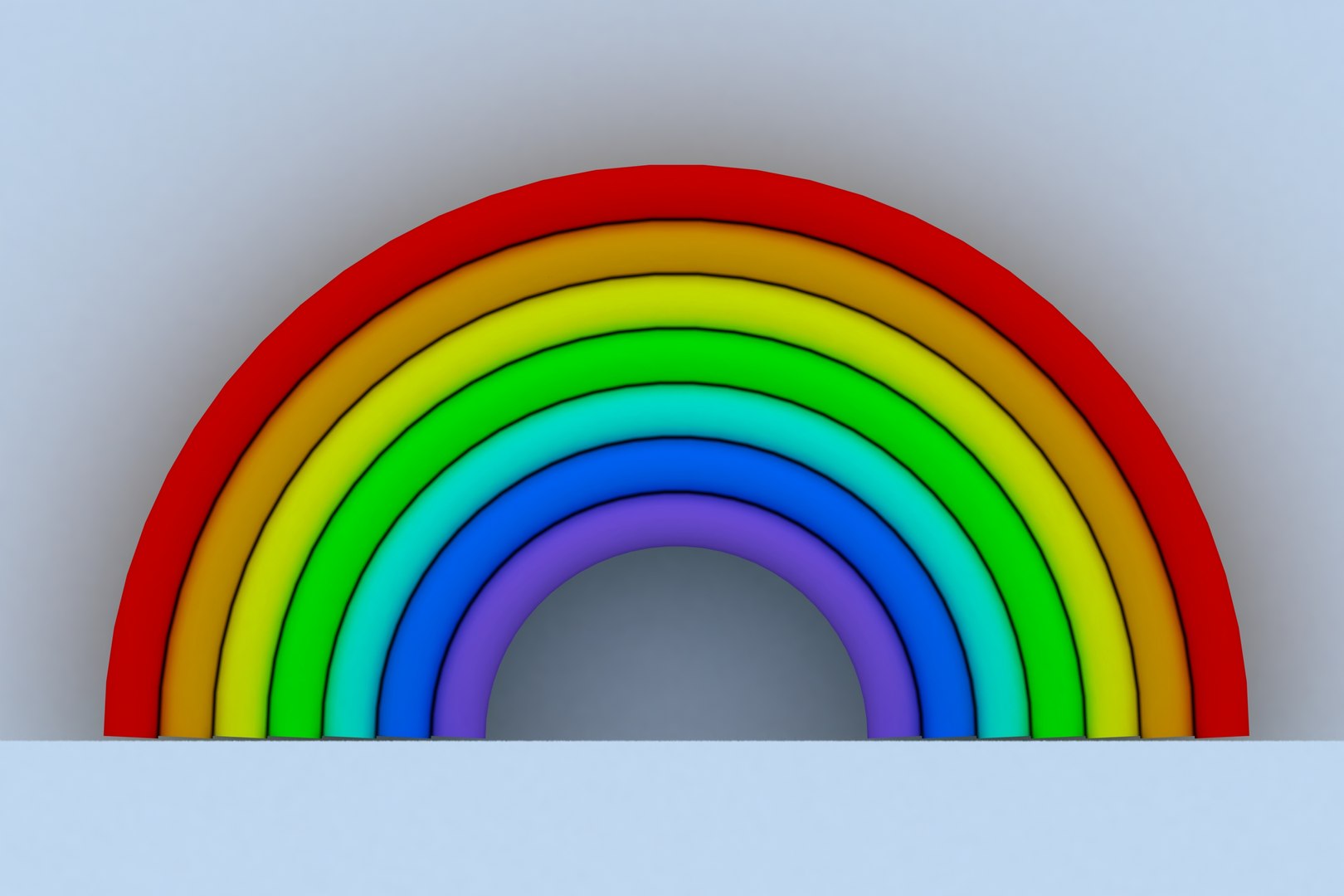 3D Rainbow 1 - TurboSquid 1641120