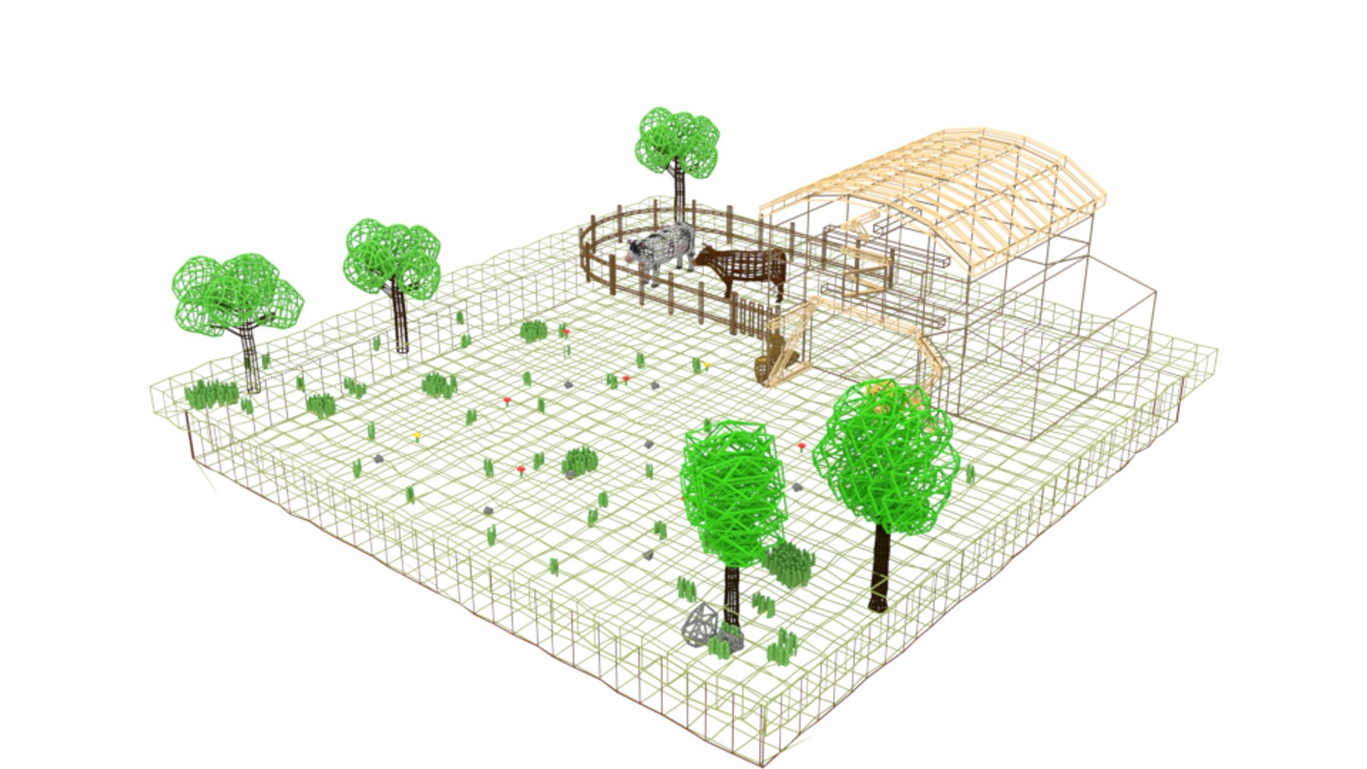 3D Barn Scene - TurboSquid 1414165