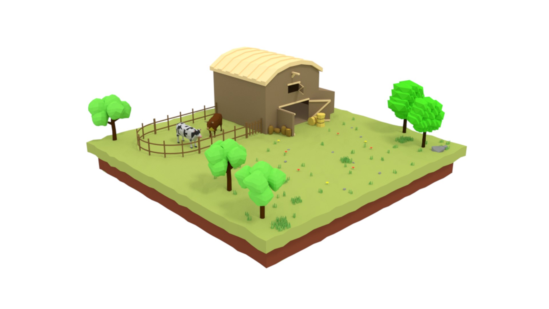 3D Barn Scene - TurboSquid 1414165