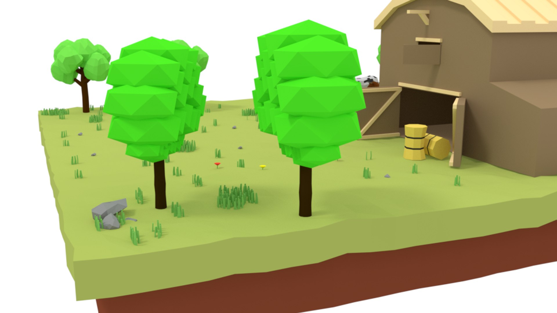 3D Barn Scene - TurboSquid 1414165