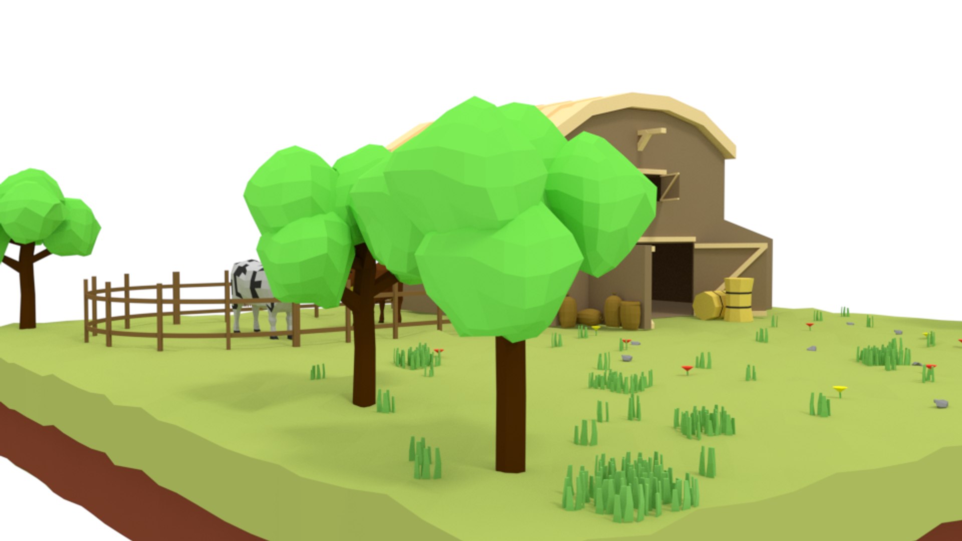 3D Barn Scene - TurboSquid 1414165