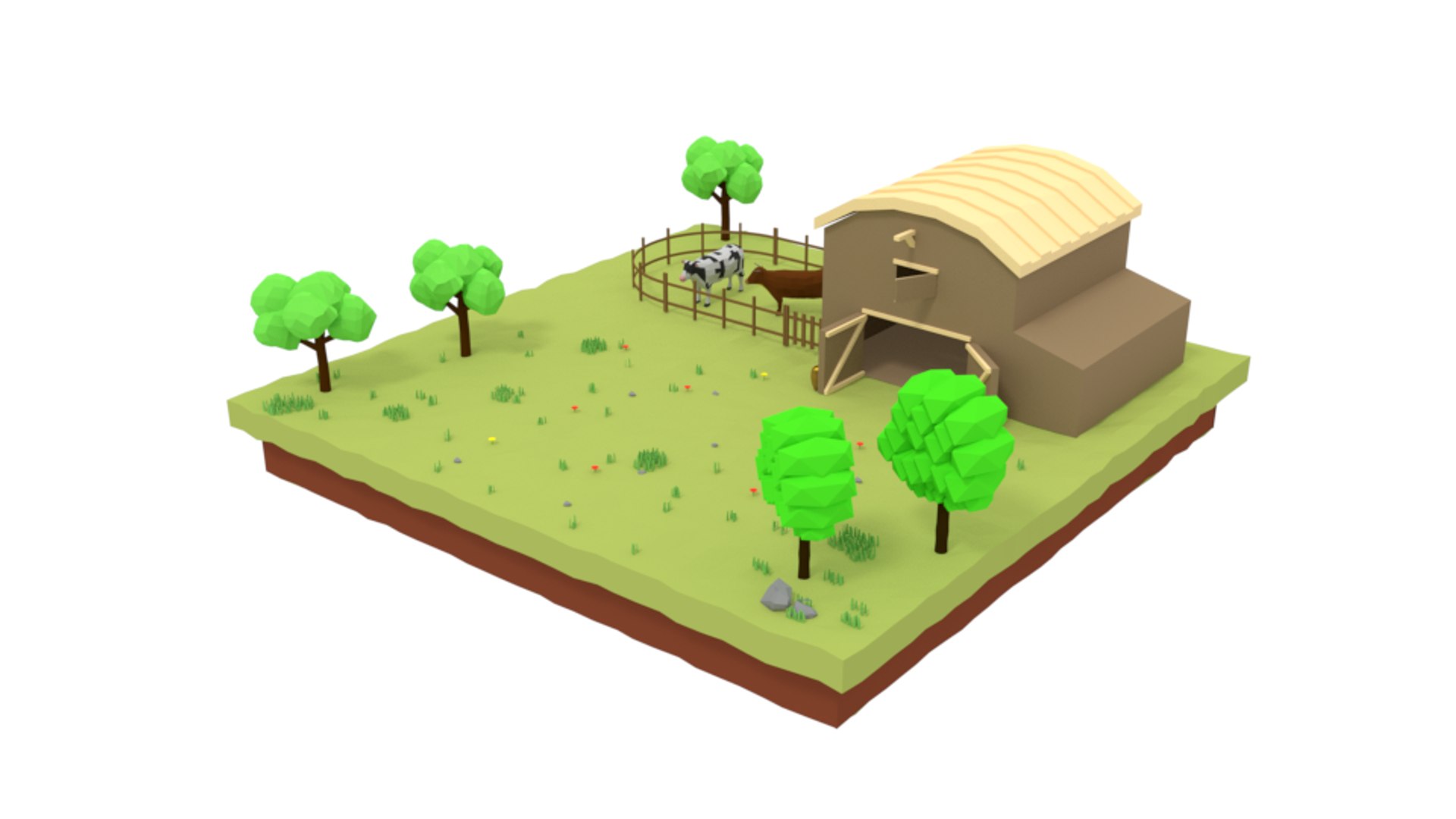 3D Barn Scene - TurboSquid 1414165