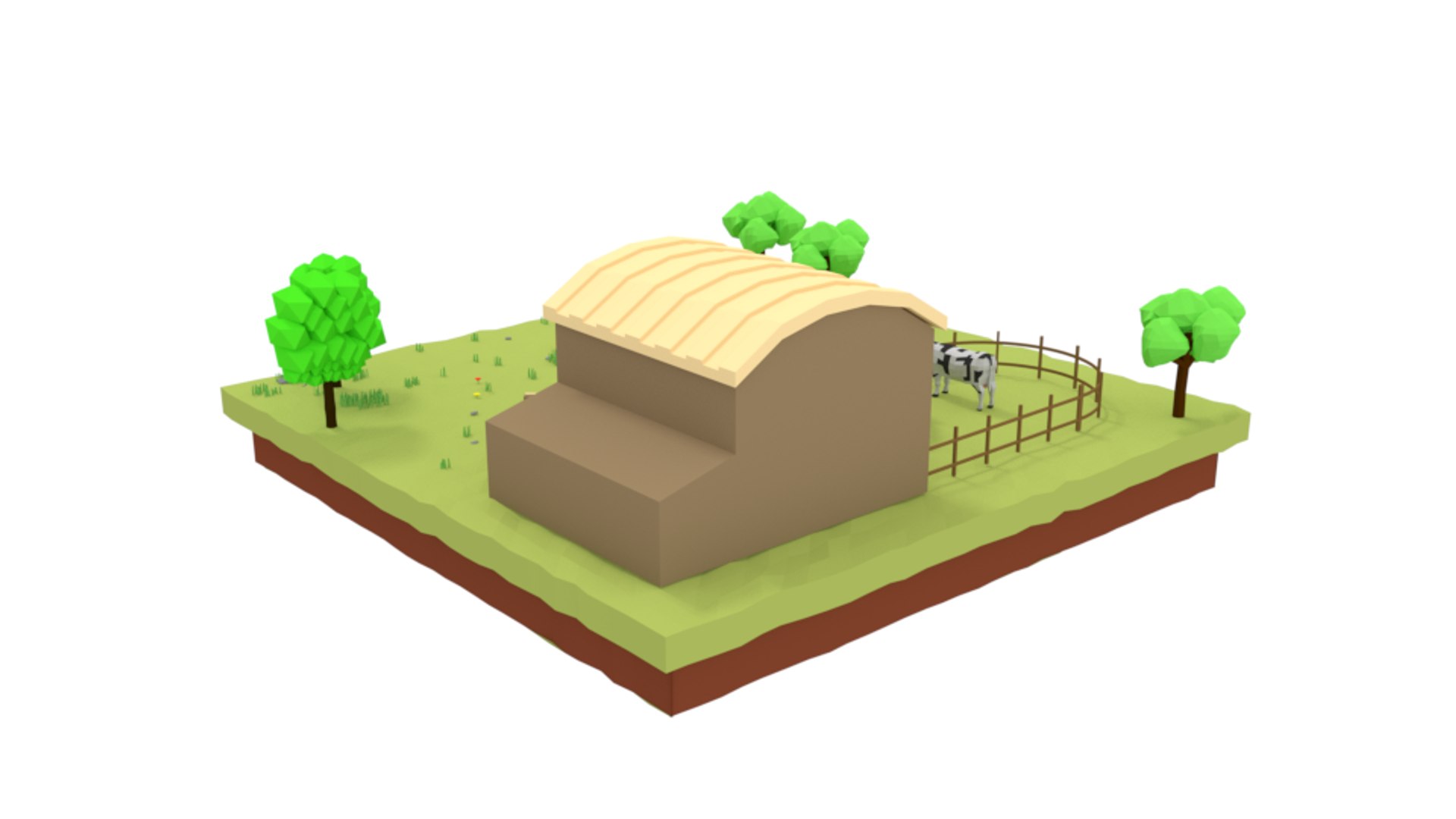 3D Barn Scene - TurboSquid 1414165