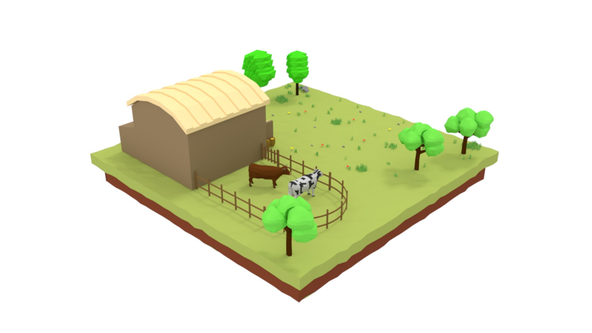3D Barn Scene - TurboSquid 1414165