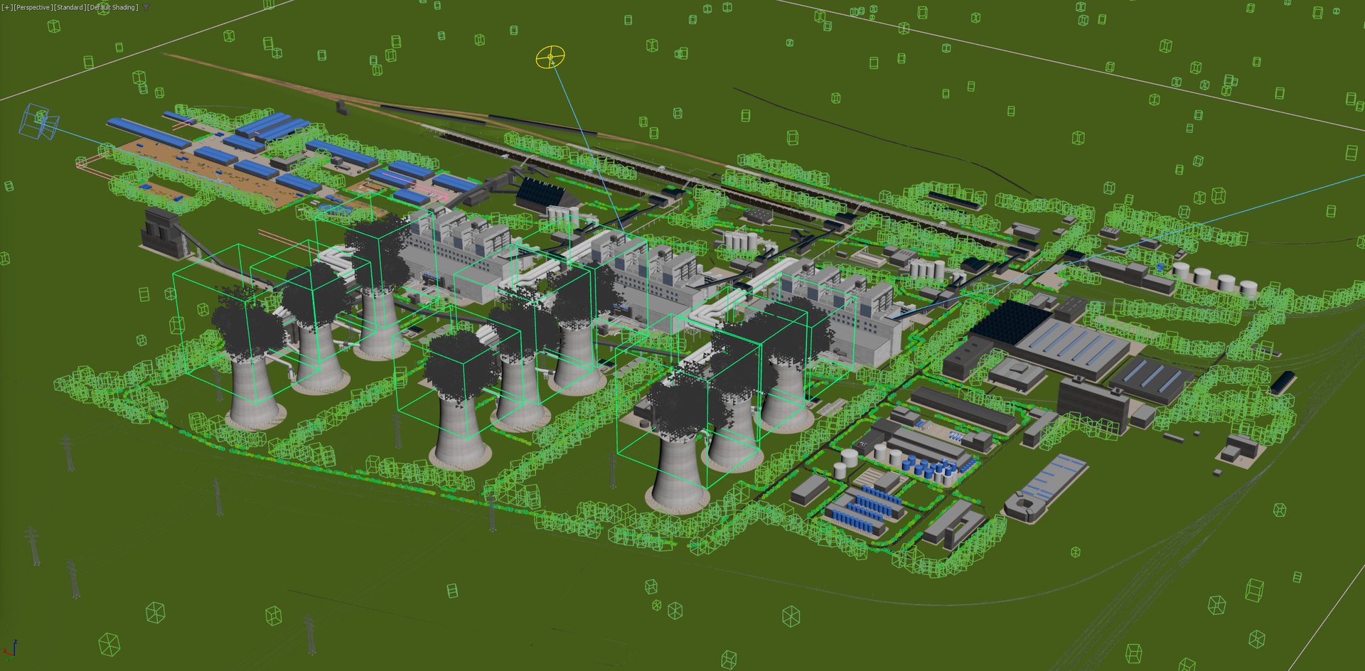 3D Power Plant Detailed - TurboSquid 2359538