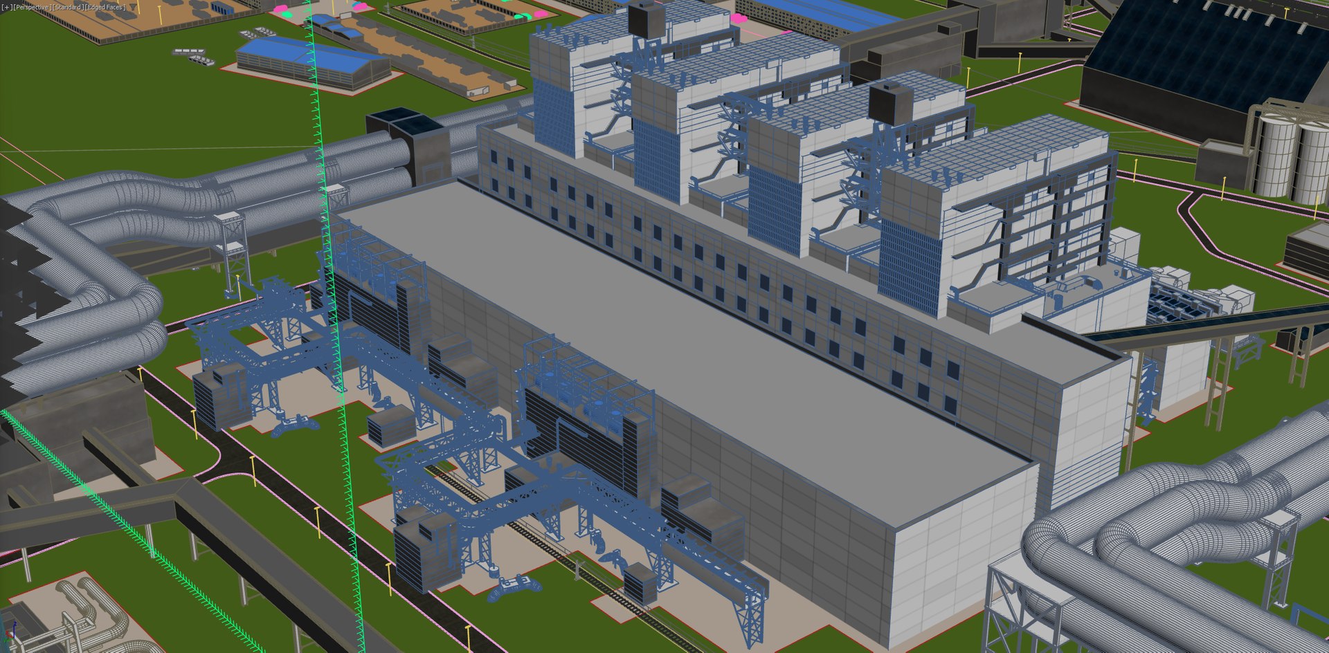 3D Power Plant Detailed - TurboSquid 2359538