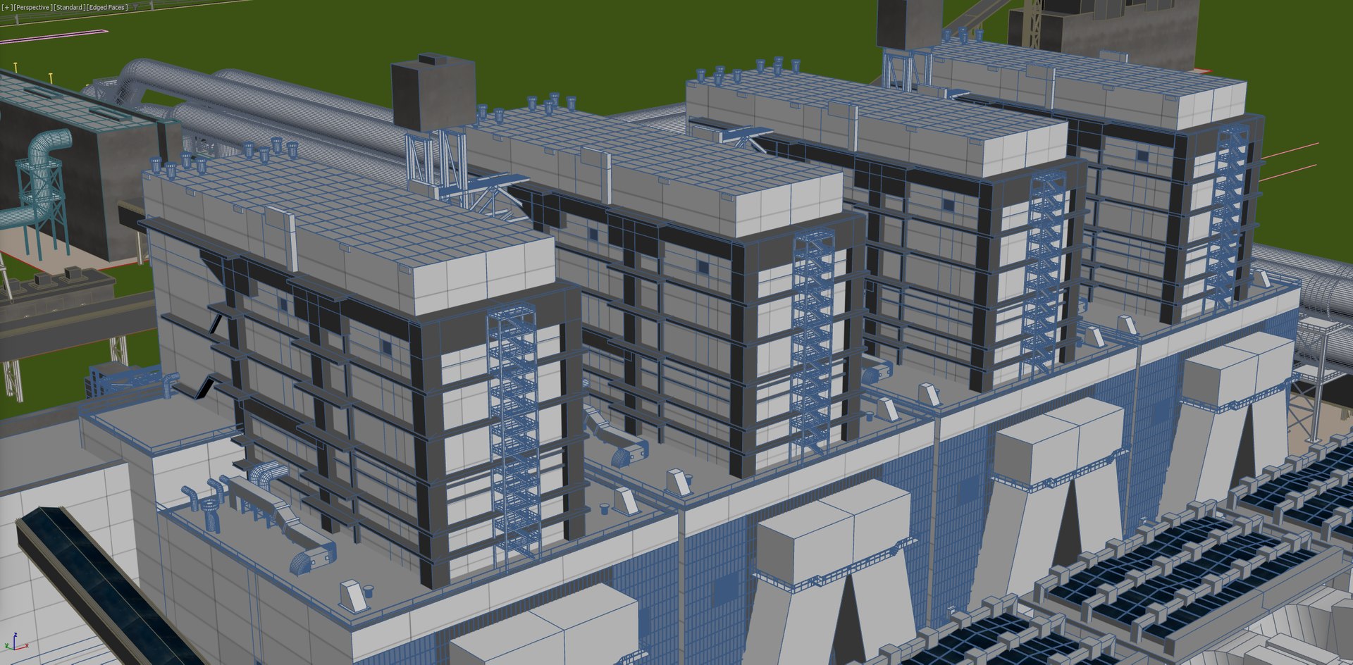 3D Power Plant Detailed - TurboSquid 2359538