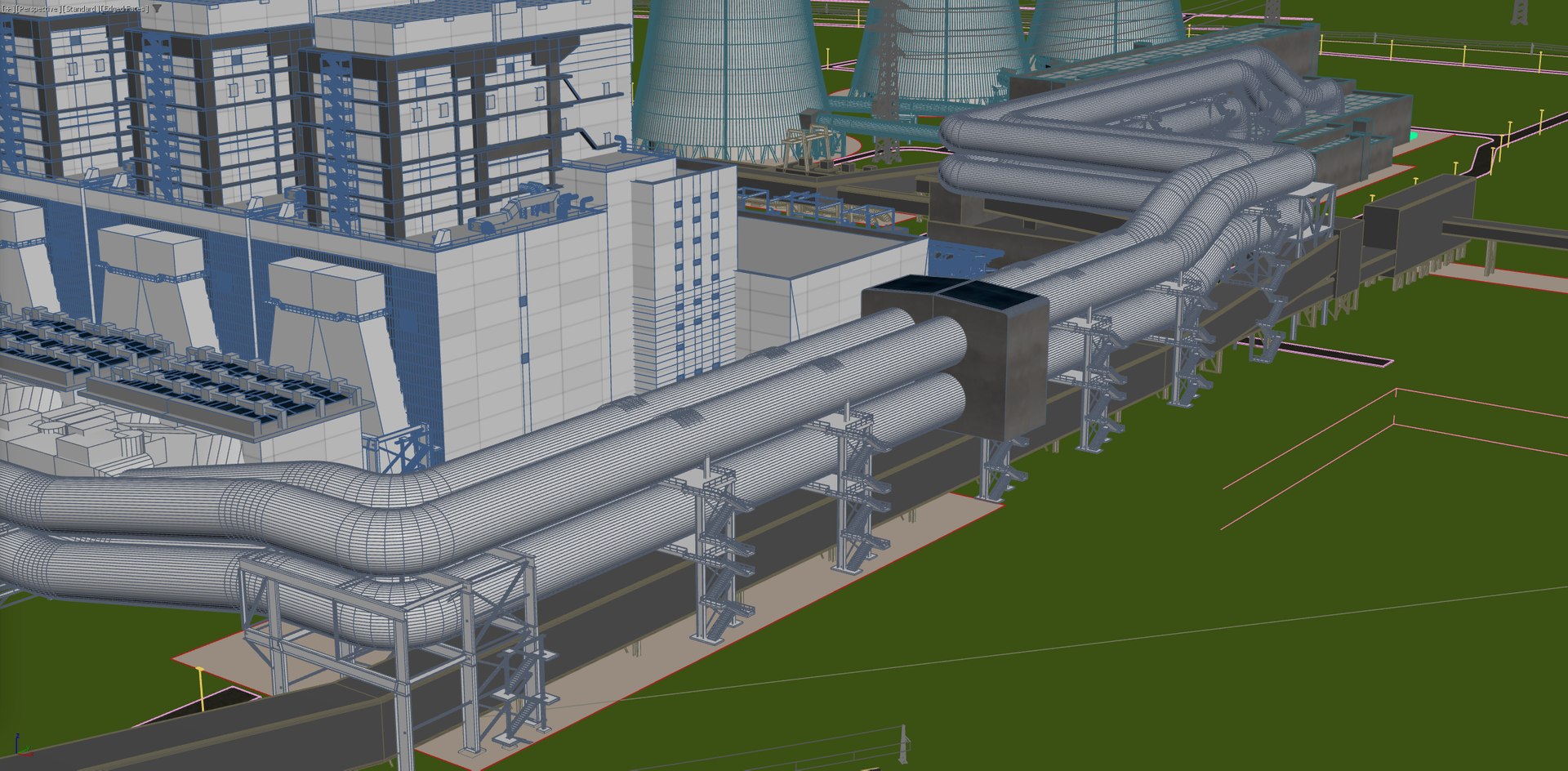 3D Power Plant Detailed - TurboSquid 2359538