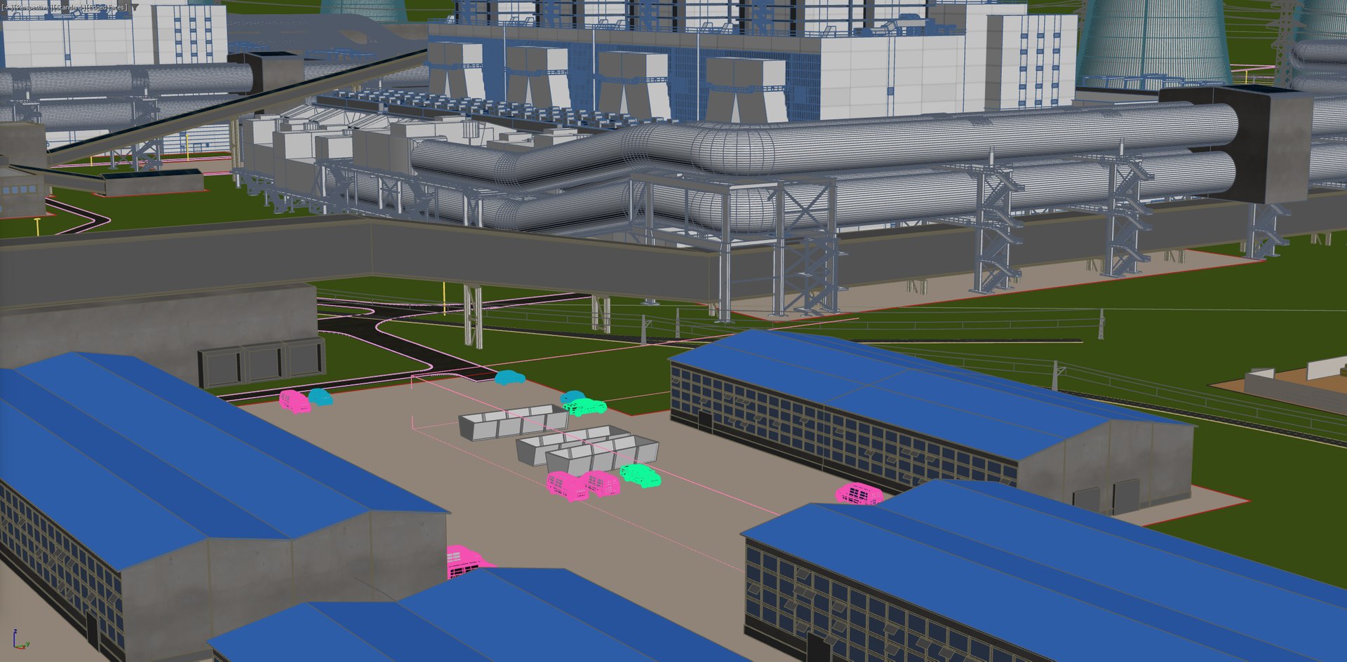 3D Power Plant Detailed - TurboSquid 2359538