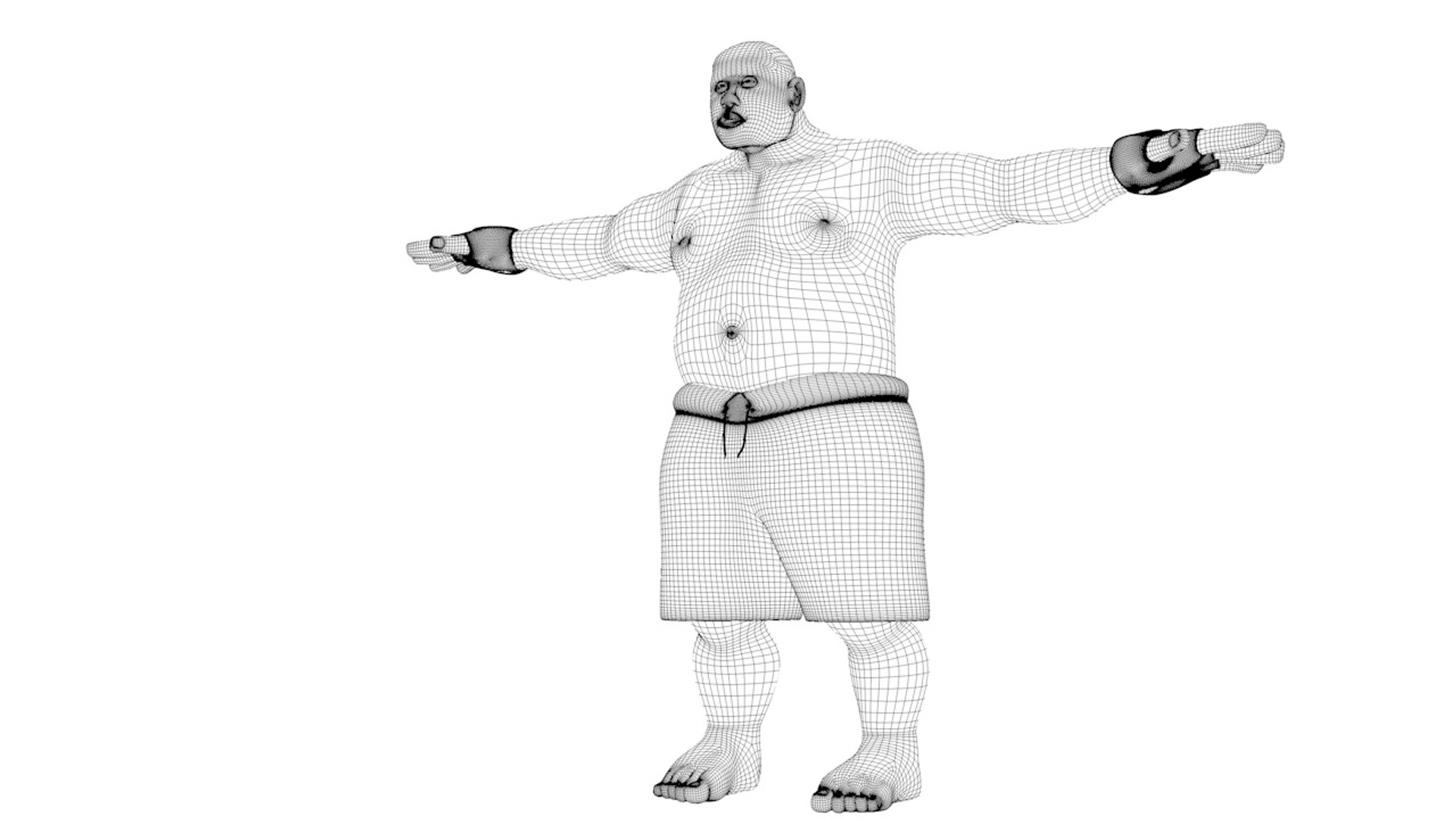 3D Model Street Wrestler Character - TurboSquid 1591658