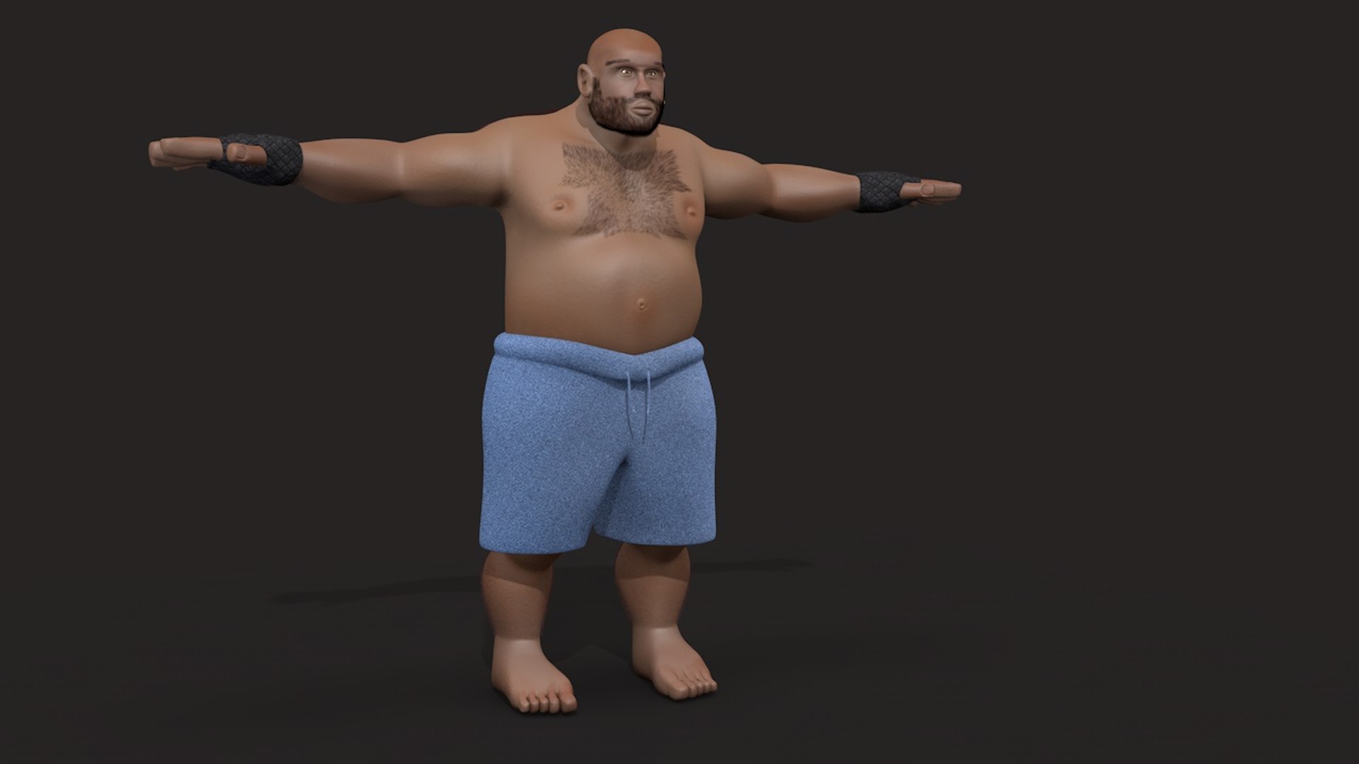 3D Model Street Wrestler Character - TurboSquid 1591658