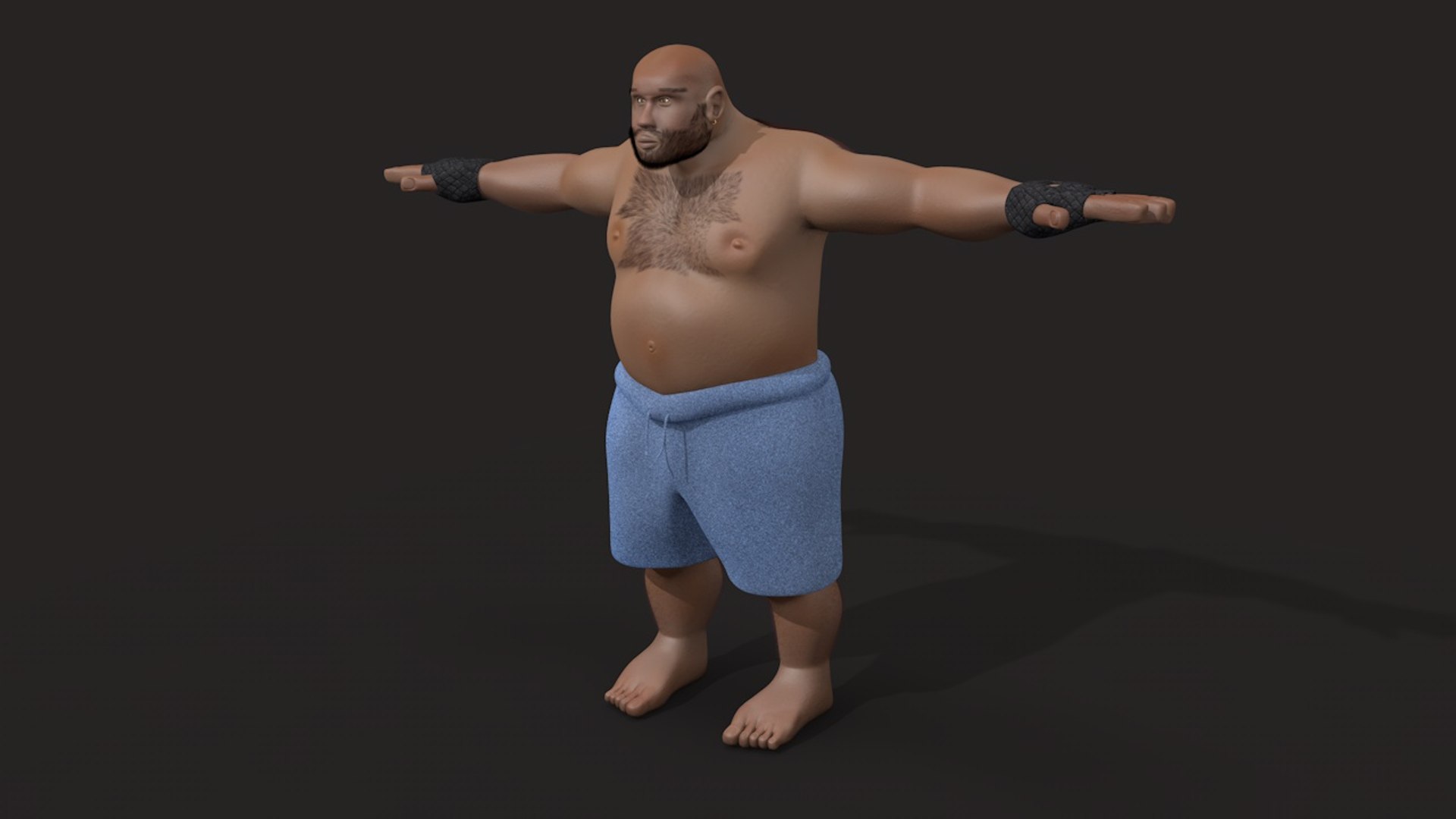 3D Model Street Wrestler Character - TurboSquid 1591658
