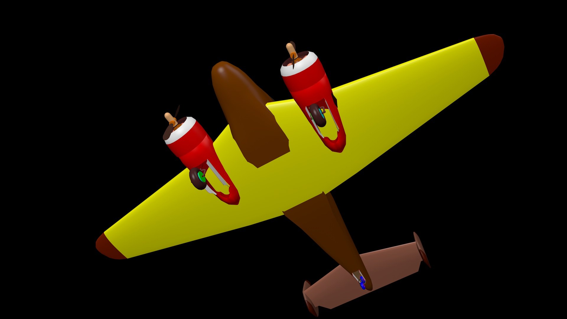BEECHCRAFT 18 PLANE 3D Model - TurboSquid 2081233