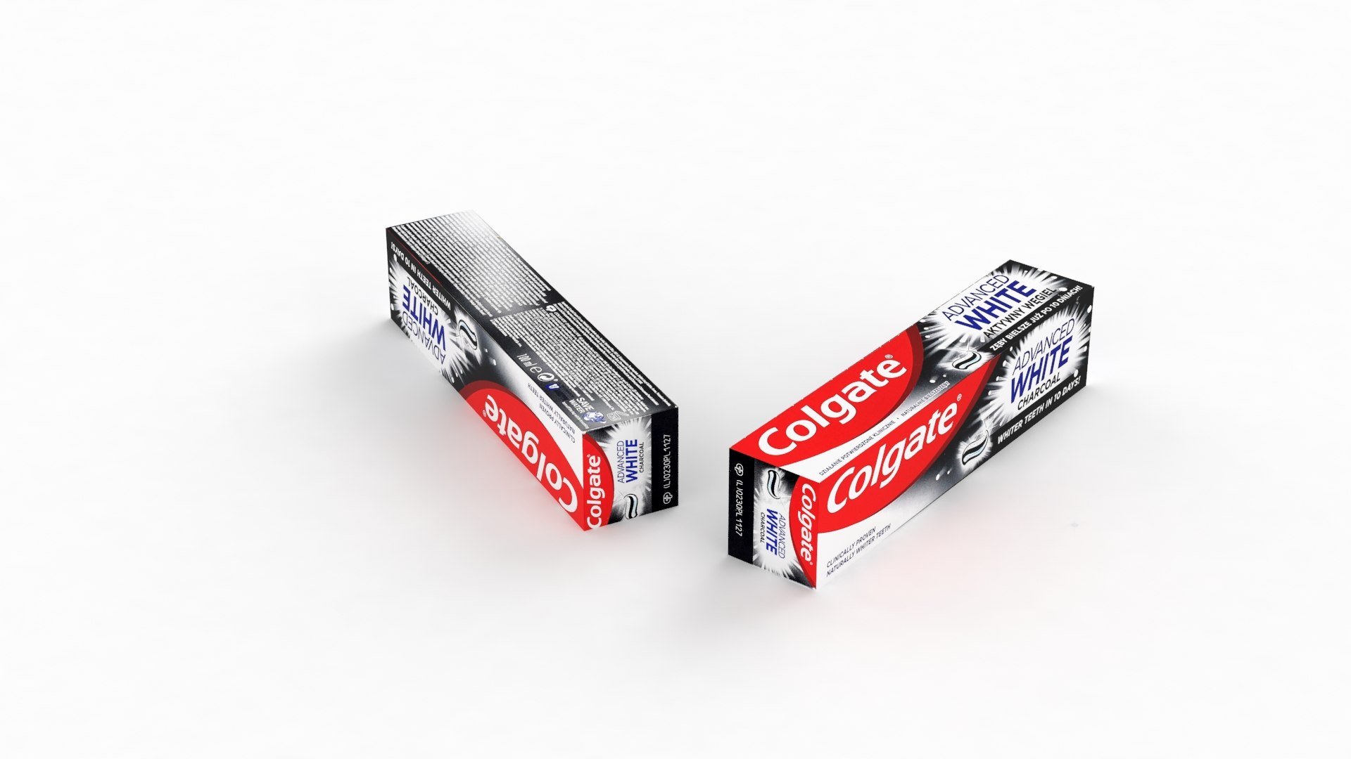 Colgate Advanced White Charcoal Toothpaste Box 100ml 2021 3D ...