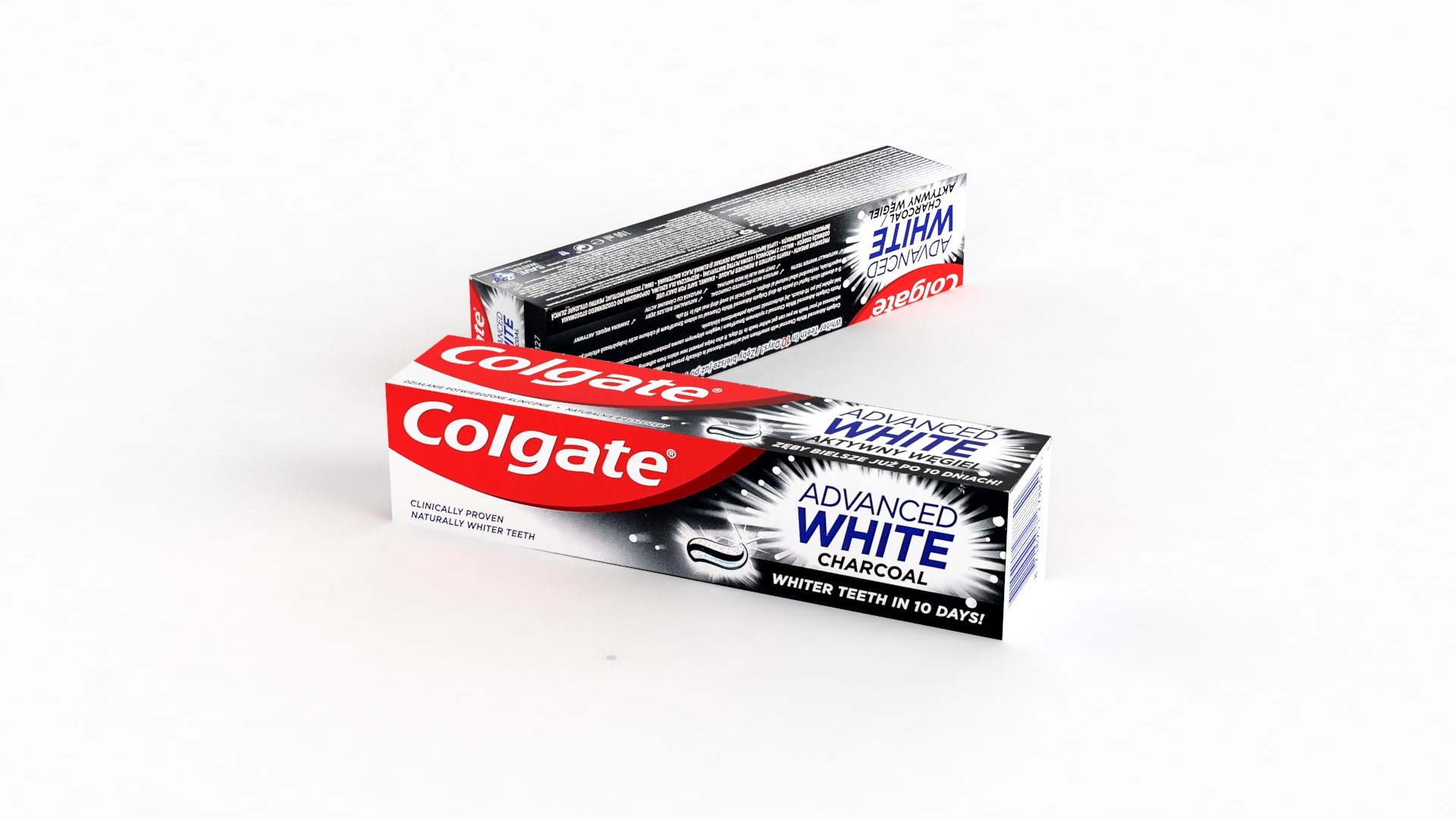 Colgate Advanced White Charcoal Toothpaste Box 100ml 2021 3D ...