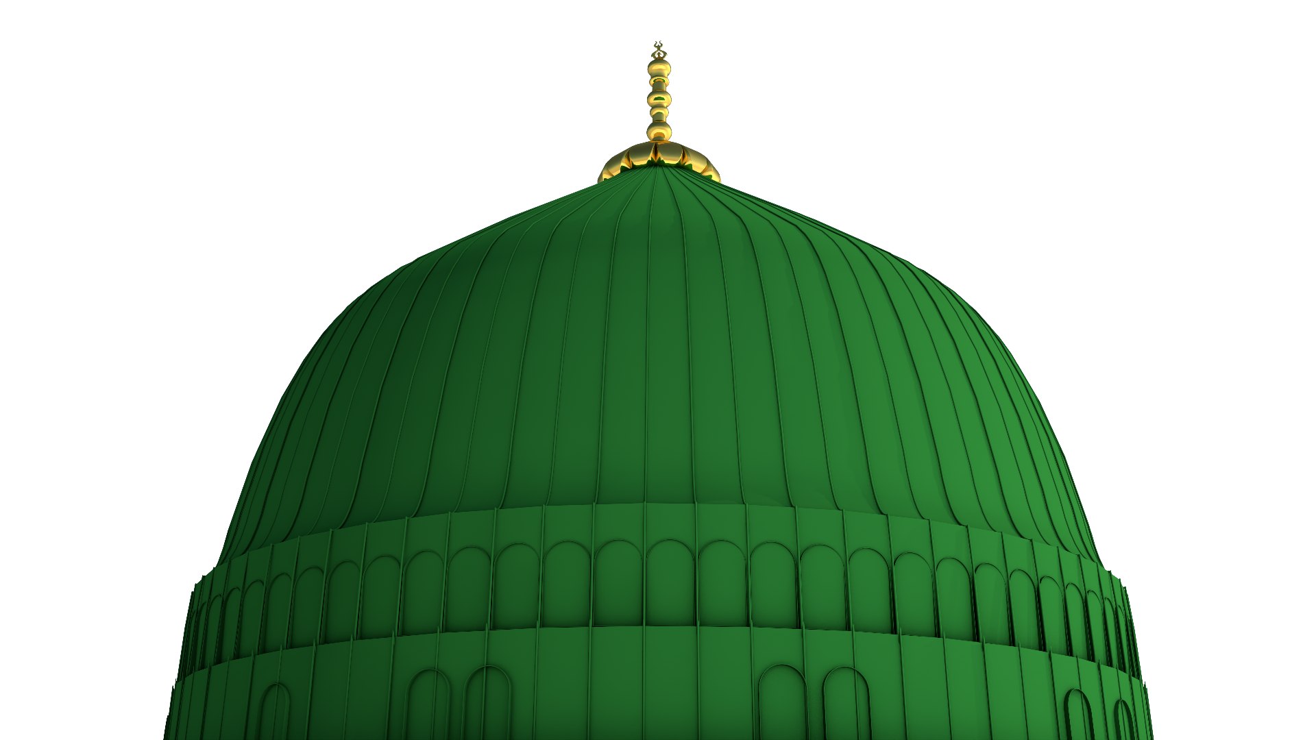 The Green Dome - Madina 3D Model - TurboSquid 2196661