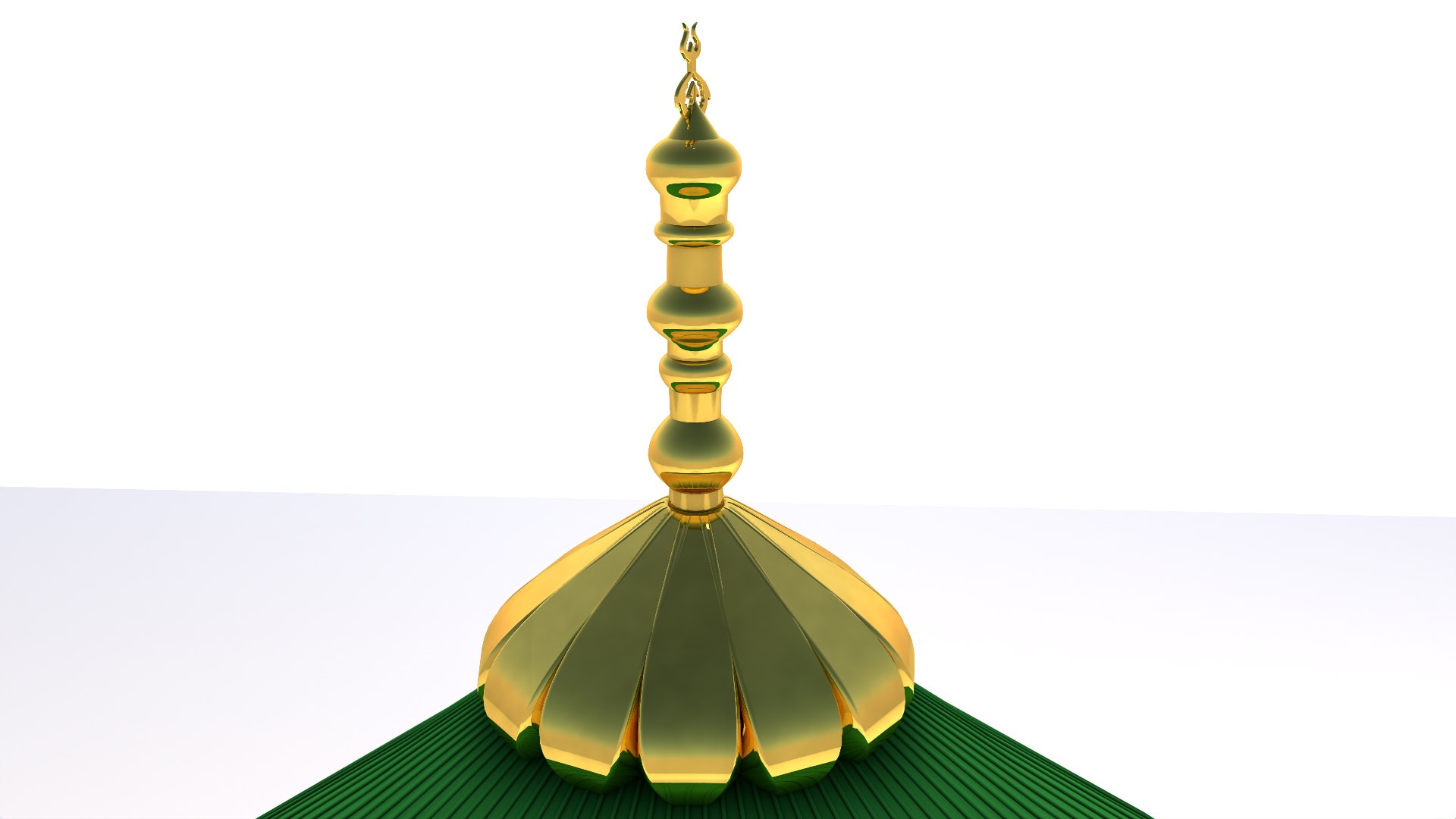 The Green Dome - Madina 3D Model - TurboSquid 2196661
