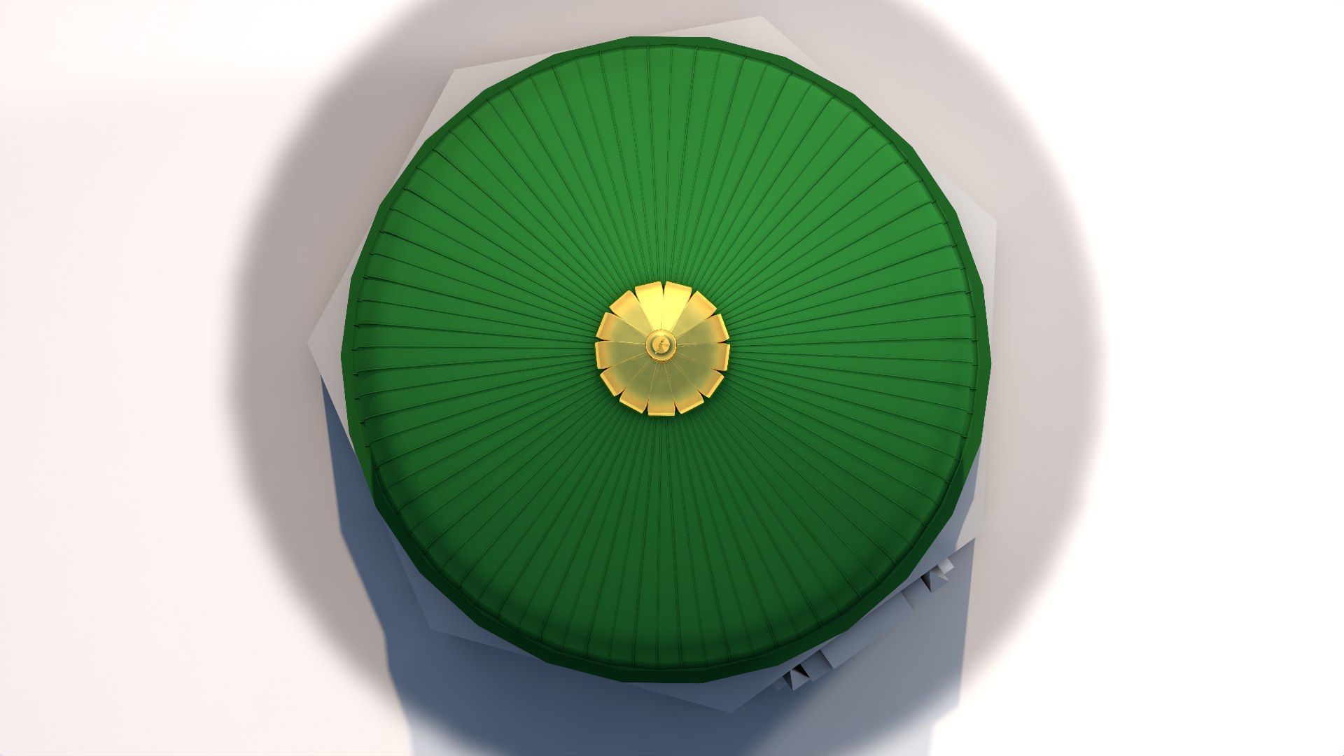 The Green Dome - Madina 3D Model - TurboSquid 2196661