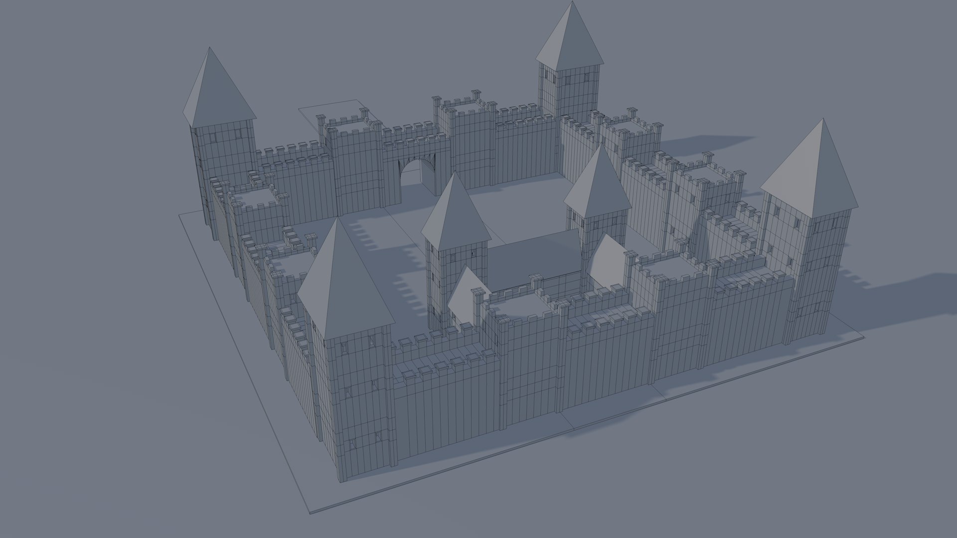 3D Model Medieval Castle - TurboSquid 2316845