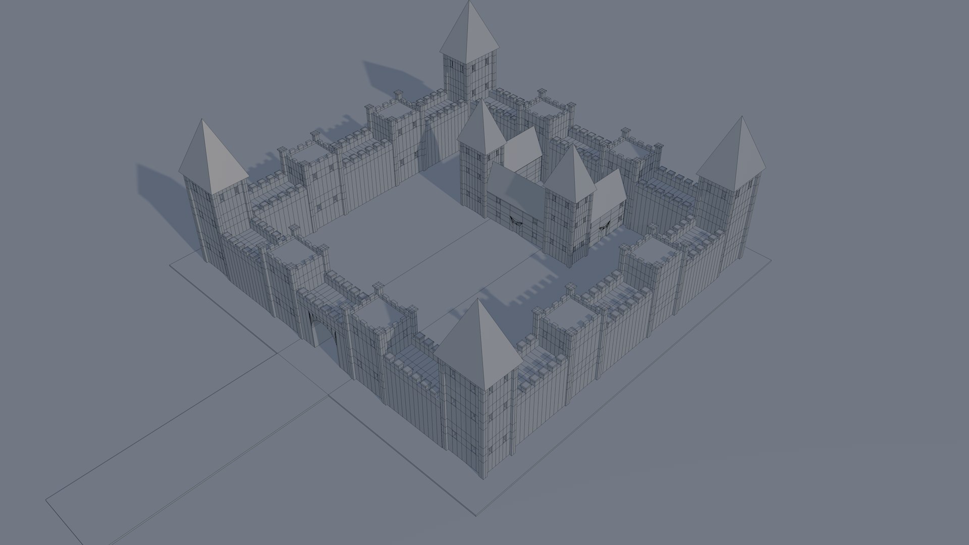 3D Model Medieval Castle - TurboSquid 2316845