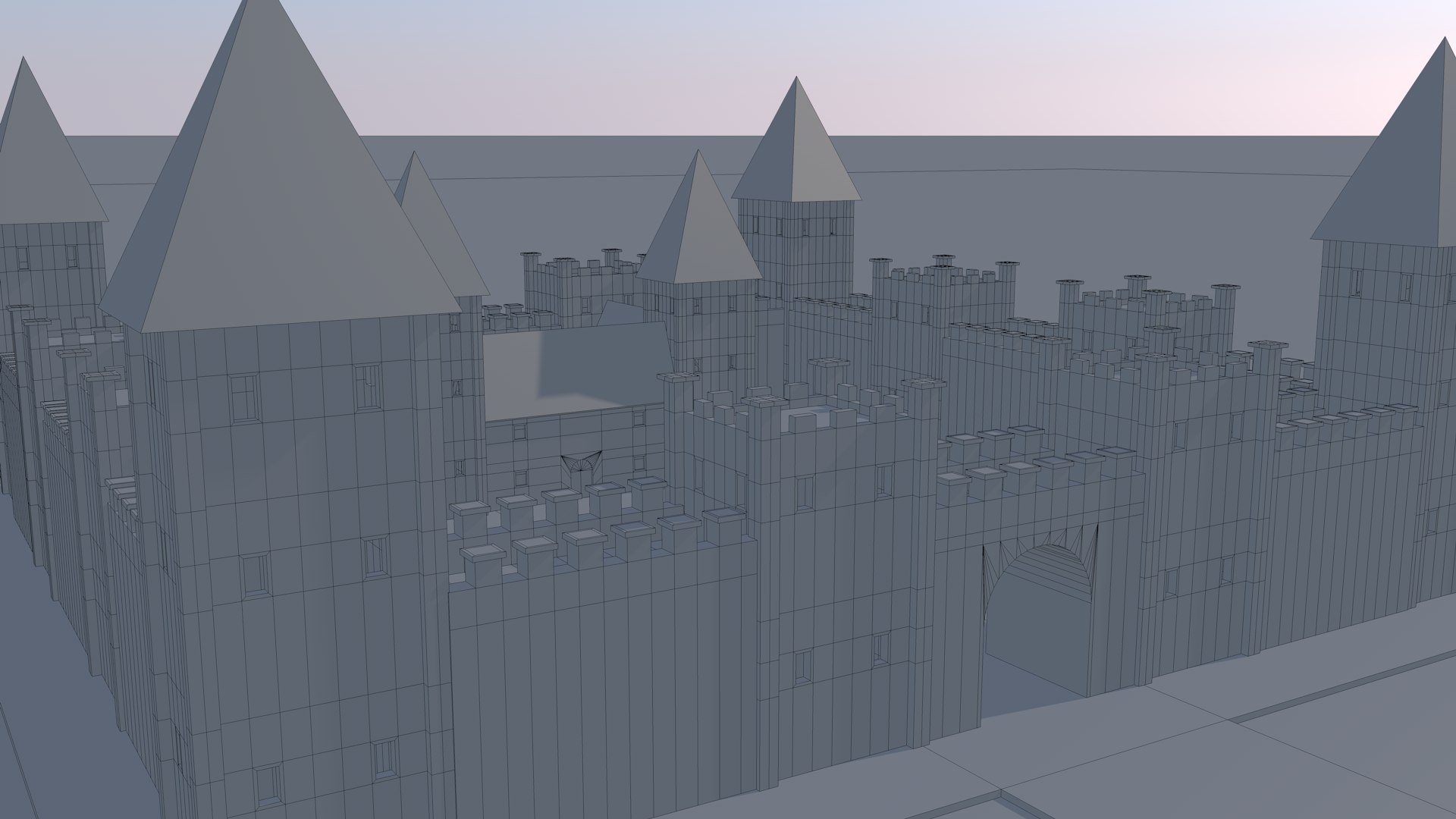 3D Model Medieval Castle - TurboSquid 2316845