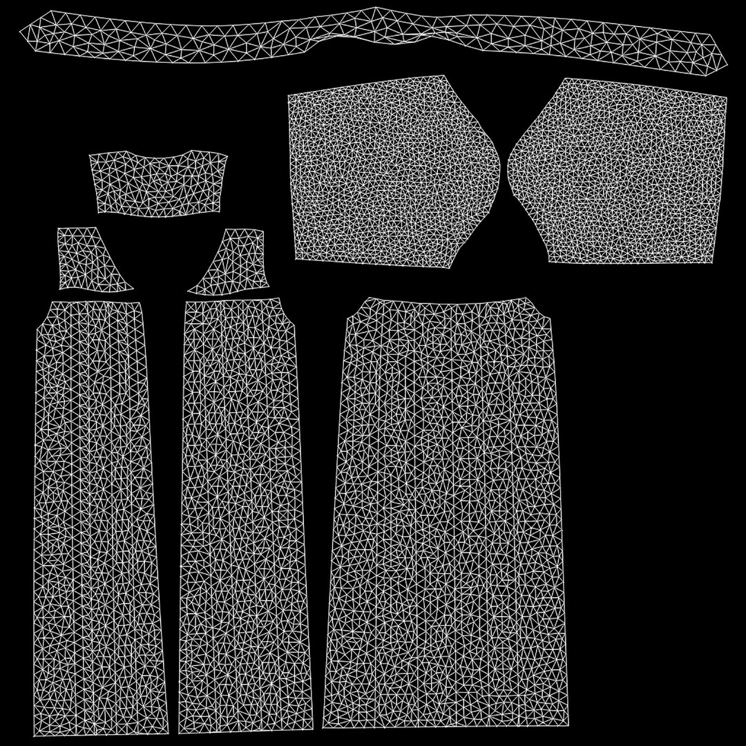 Ladies Graduation Gown 3D Model - TurboSquid 1934750