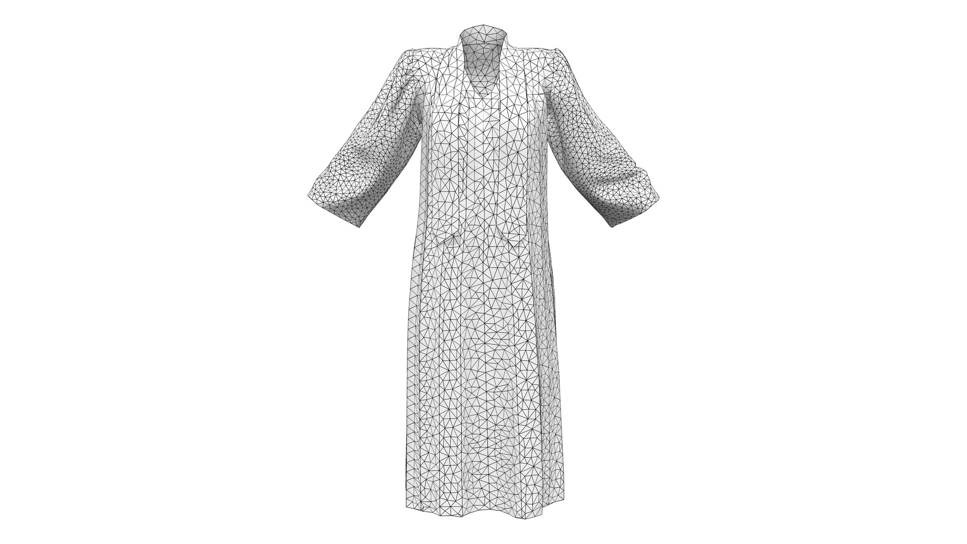 Ladies Graduation Gown 3D Model - TurboSquid 1934750