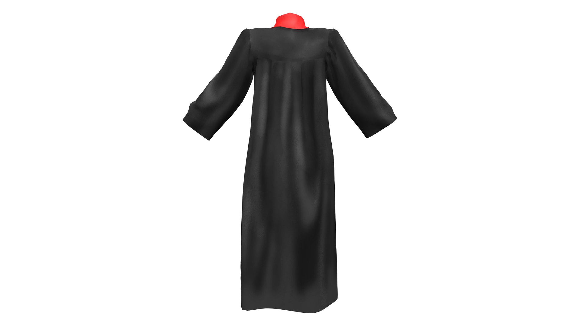 Ladies Graduation Gown 3D Model - TurboSquid 1934750
